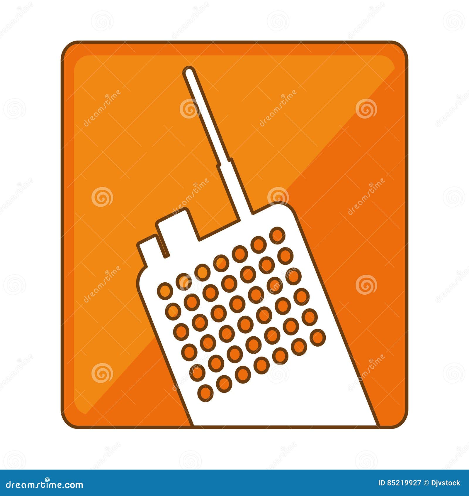 Police Radio Icon Image Design Stock Illustration - Illustration of ...