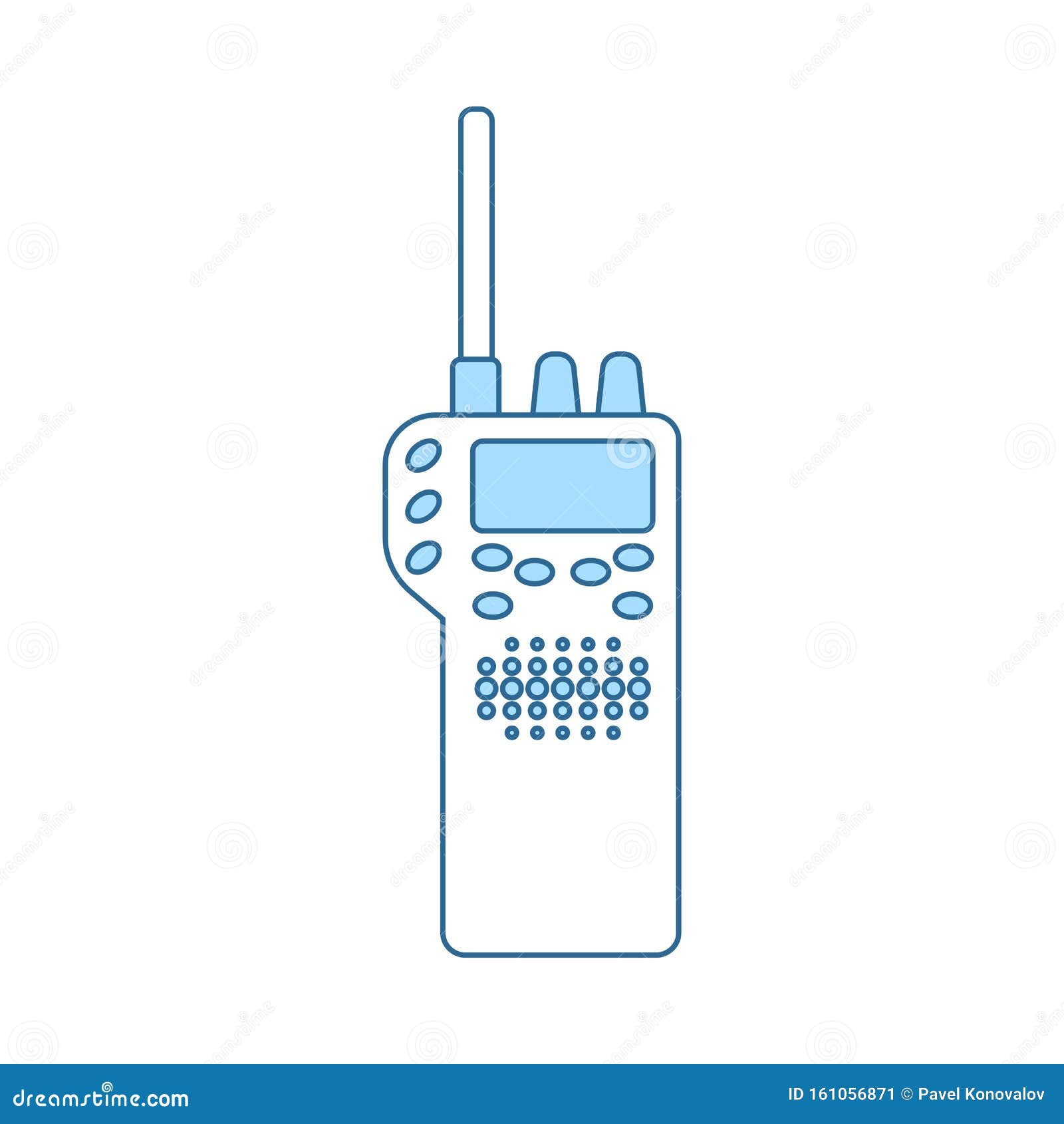 Police Car Or Radio Motor Patrol Vehicle Vector Set | CartoonDealer.com ...