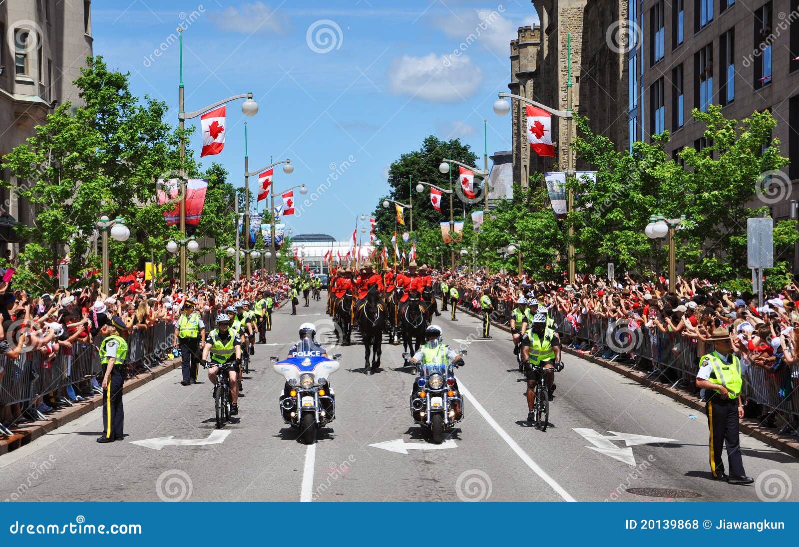 Police and RCMP in Canada Day Editorial Stock Photo - Image of ...