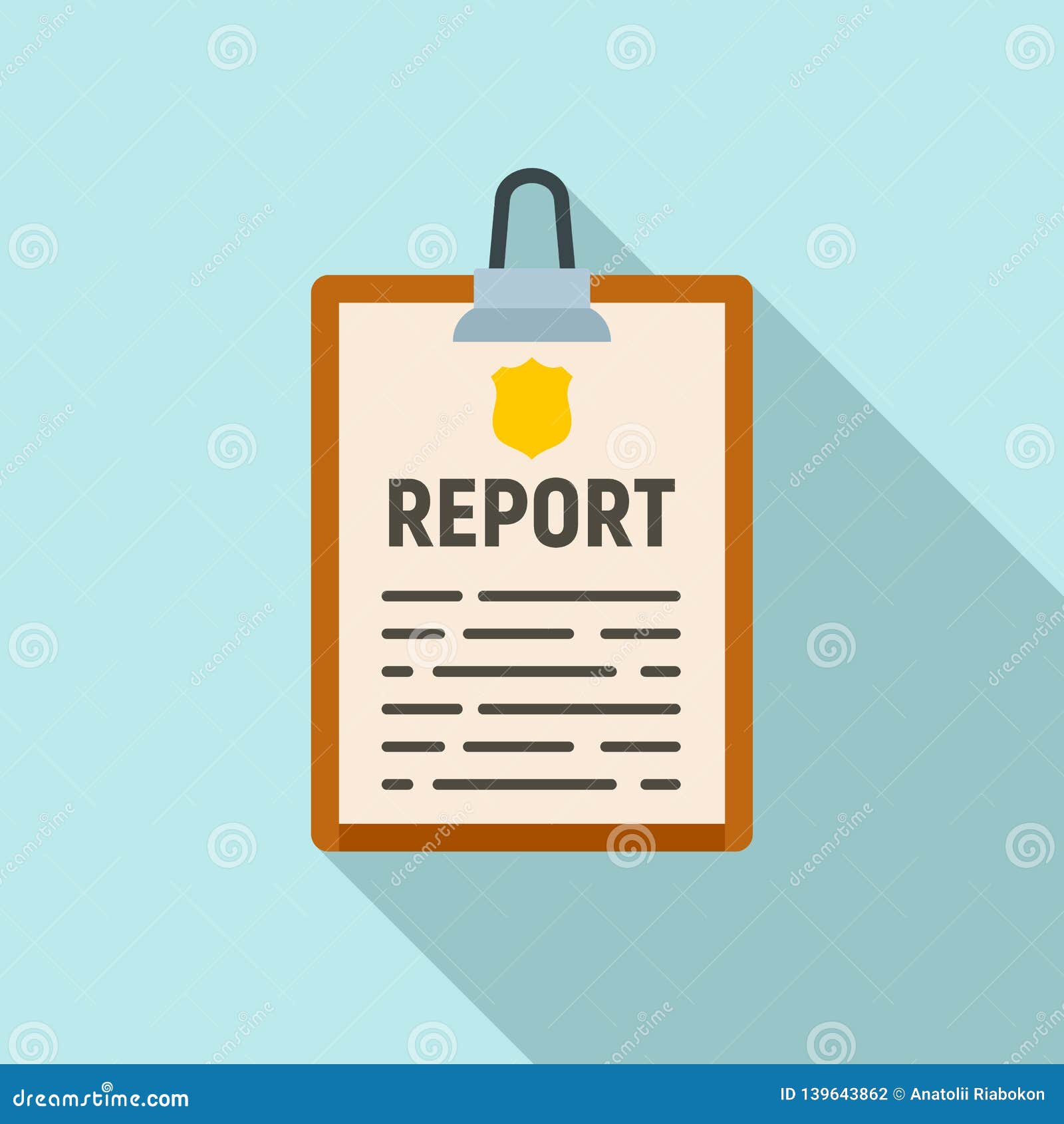 Police Report Clipboard Icon, Flat Style Stock Vector - Illustration of ... Police Report Clipboard Icon, Flat Style Stock Vector - Illustration of ...