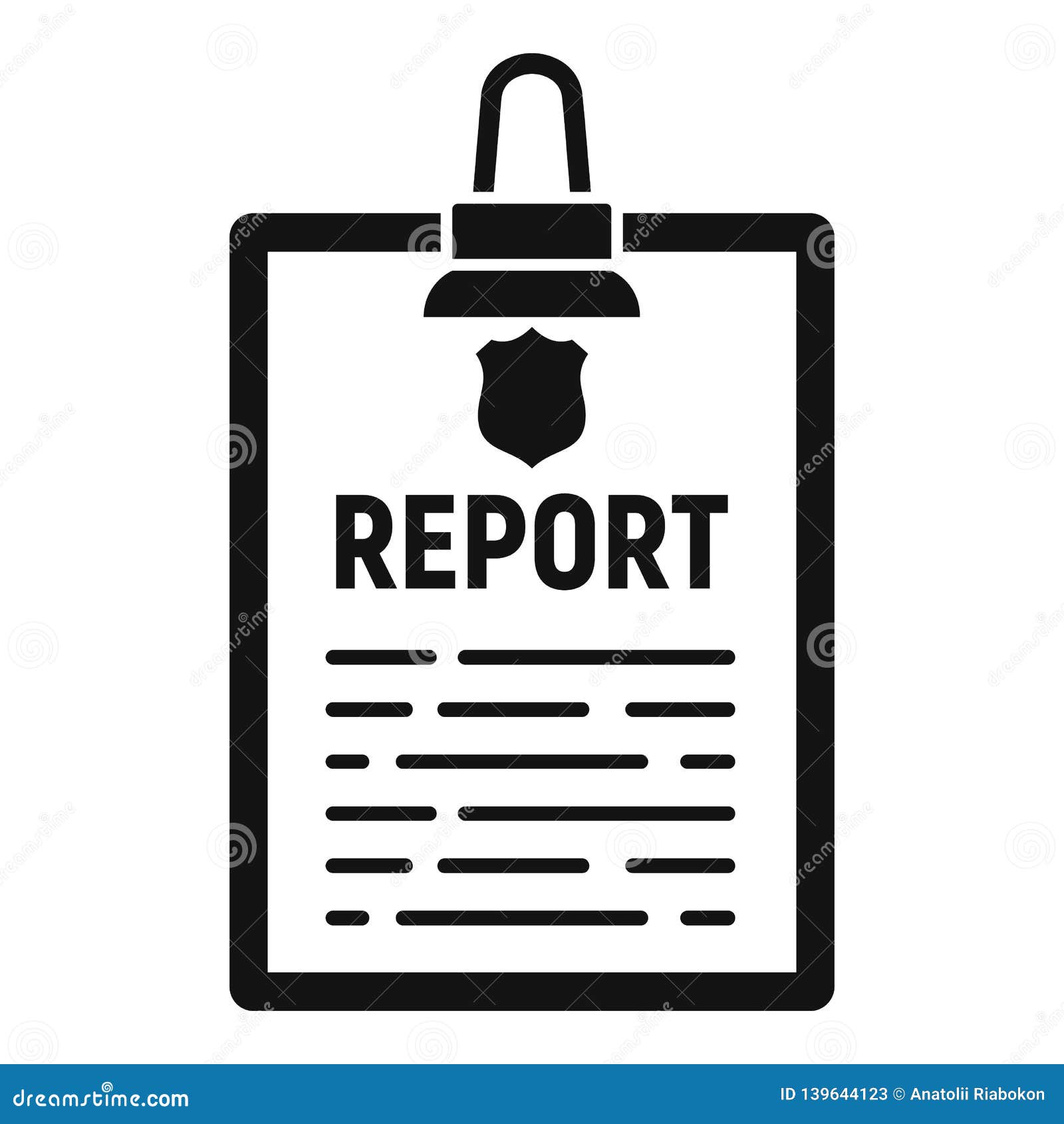 Police Report Clipboard Icon, Simple Style Stock Vector - Illustration ... Police Report Clipboard Icon, Simple Style Stock Vector - Illustration ...