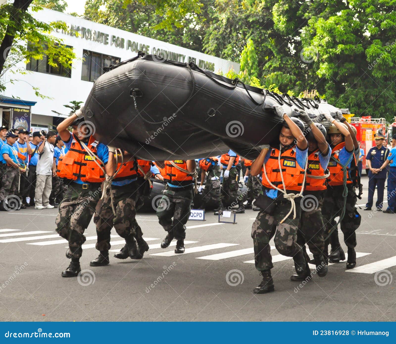 Police rescue training editorial stock photo. Image of paramedic - 23816928
