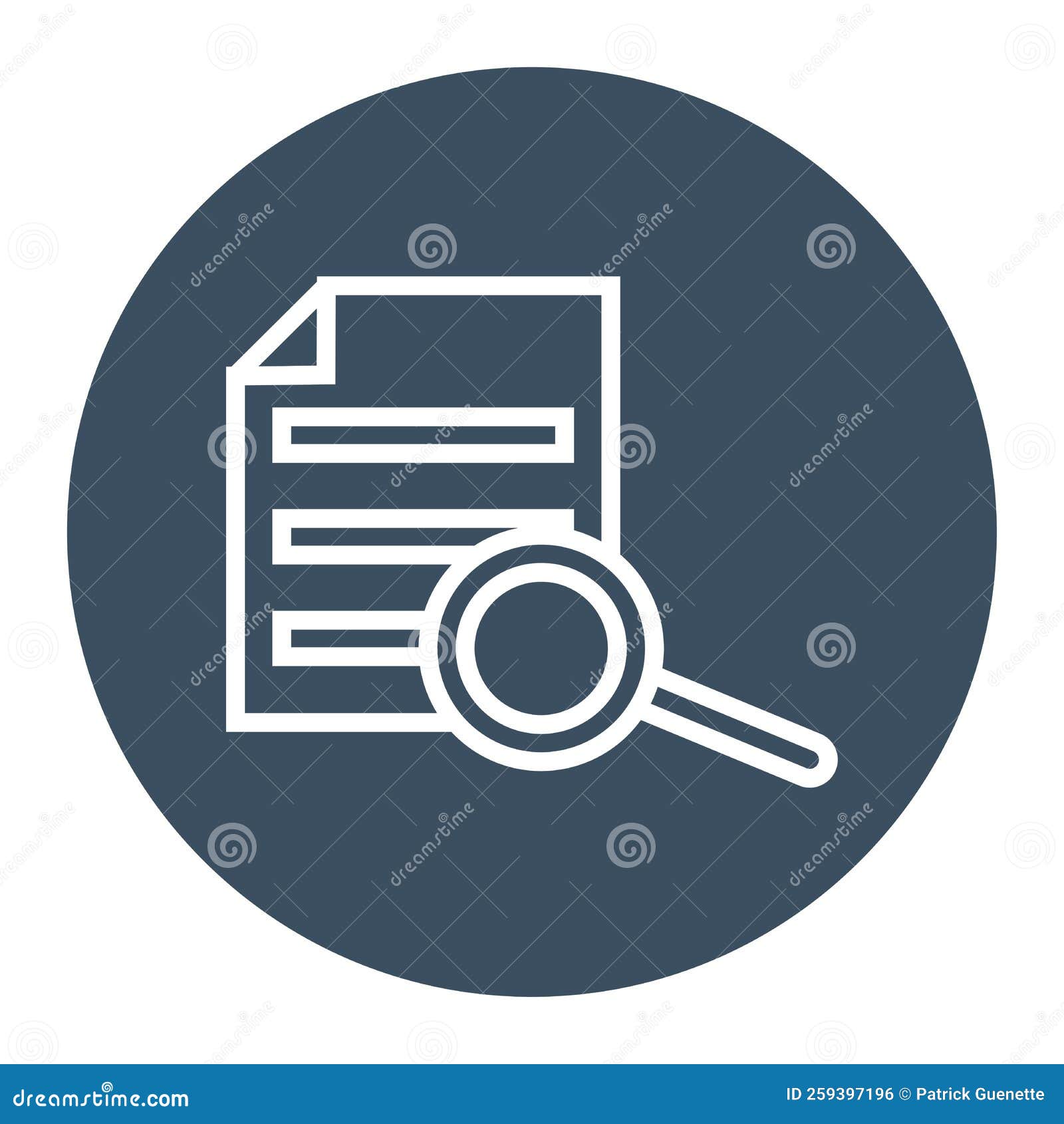 Police research, icon stock vector. Illustration of office - 259397196