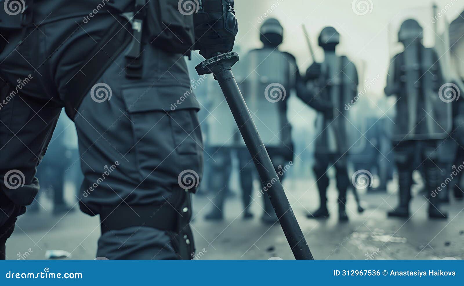 Police Riot Control Officers Ready for Crowd Management Stock ...