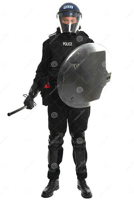 Police riot officer stock image. Image of body, bulletproof - 3382165