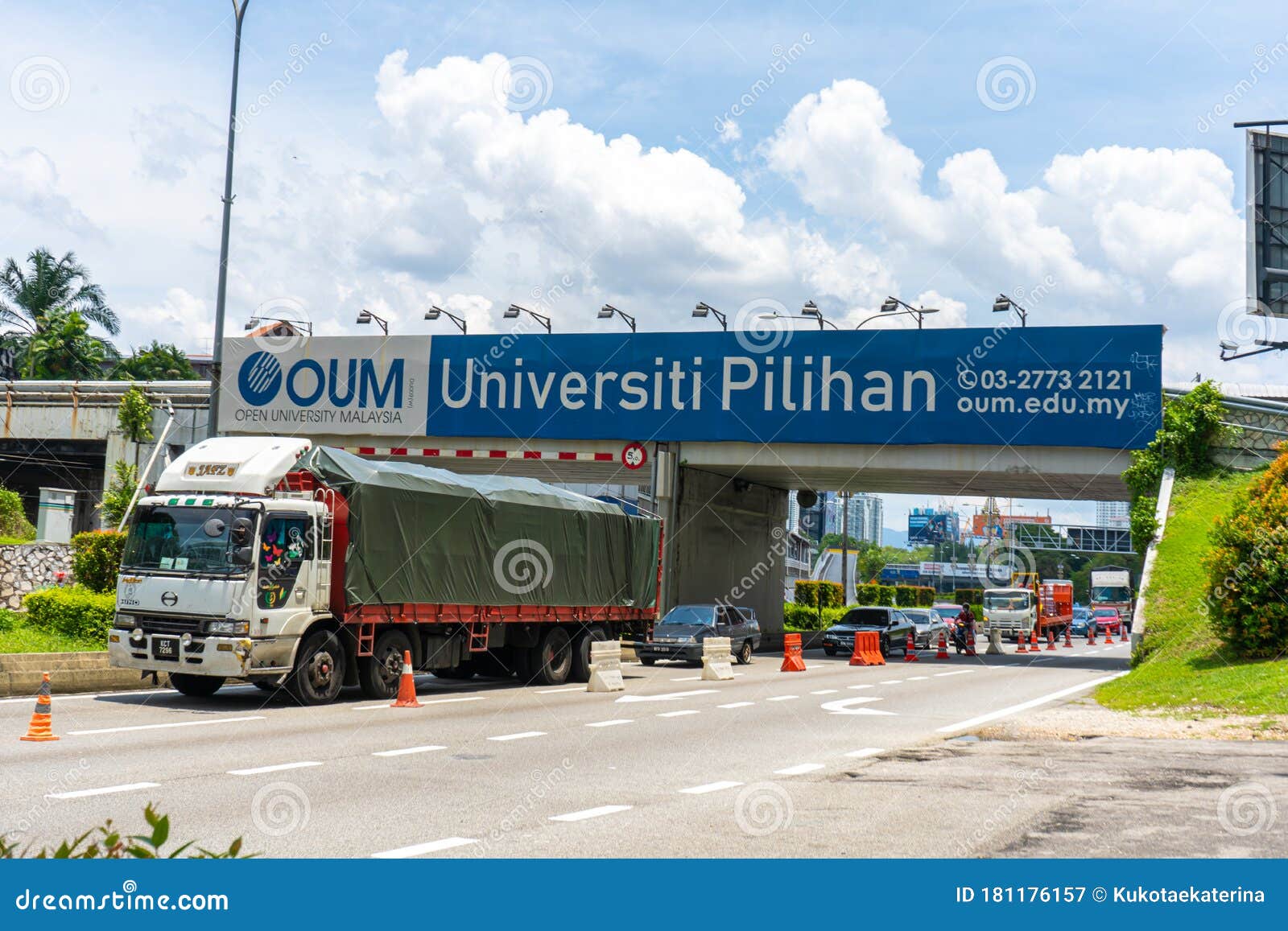 Police Road Block Post. Police Control on the Highway before Entering ...
