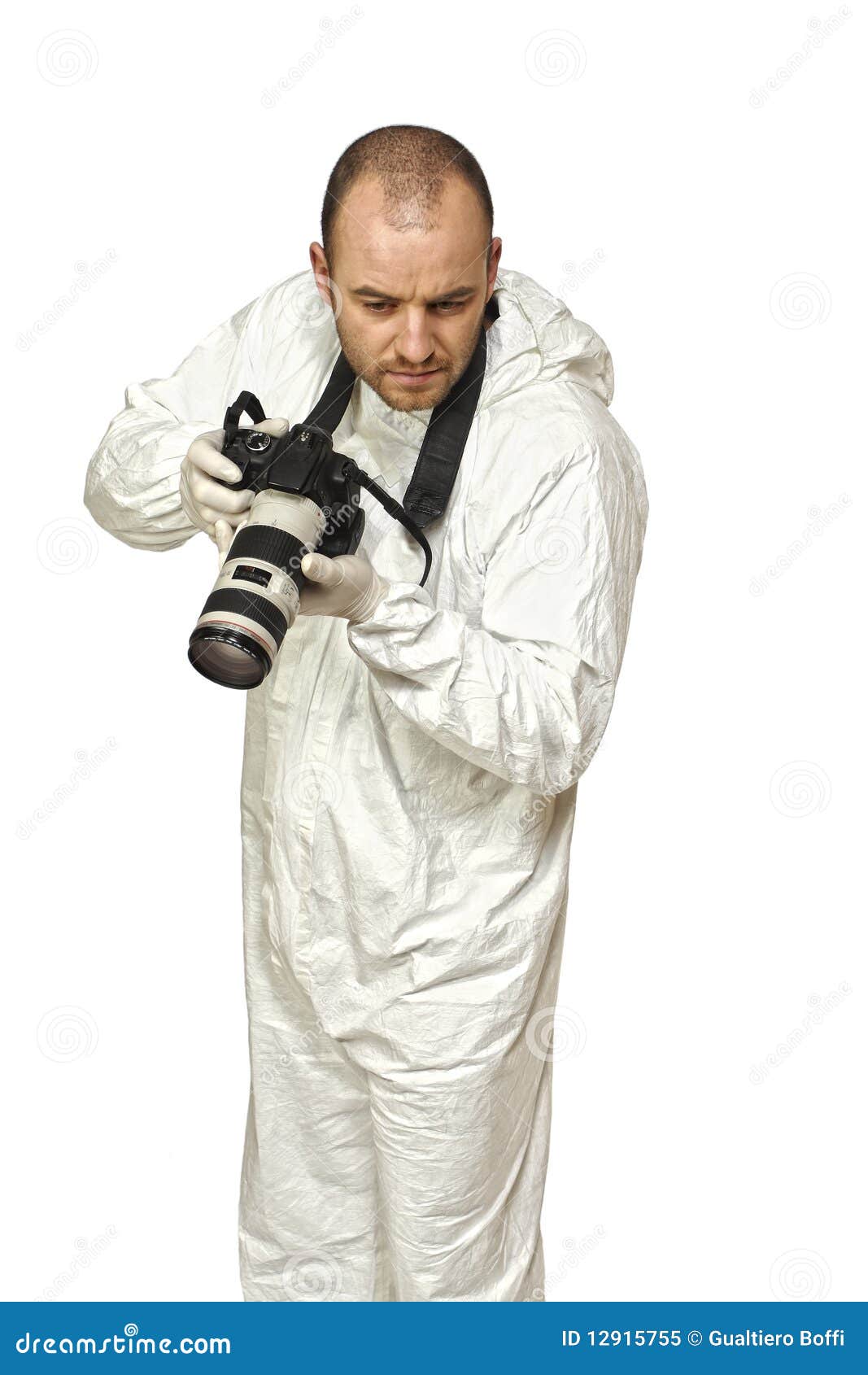 Police Scientist Prepares Vial For Crime Lab Analysis Royalty-Free ...