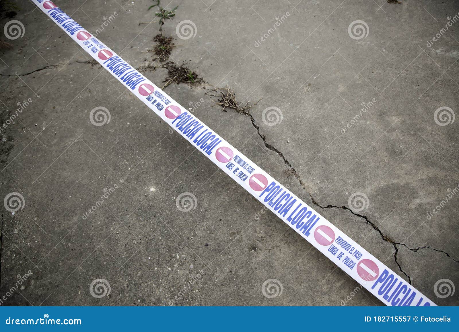 Police security cordon stock image. Image of danger - 182715557