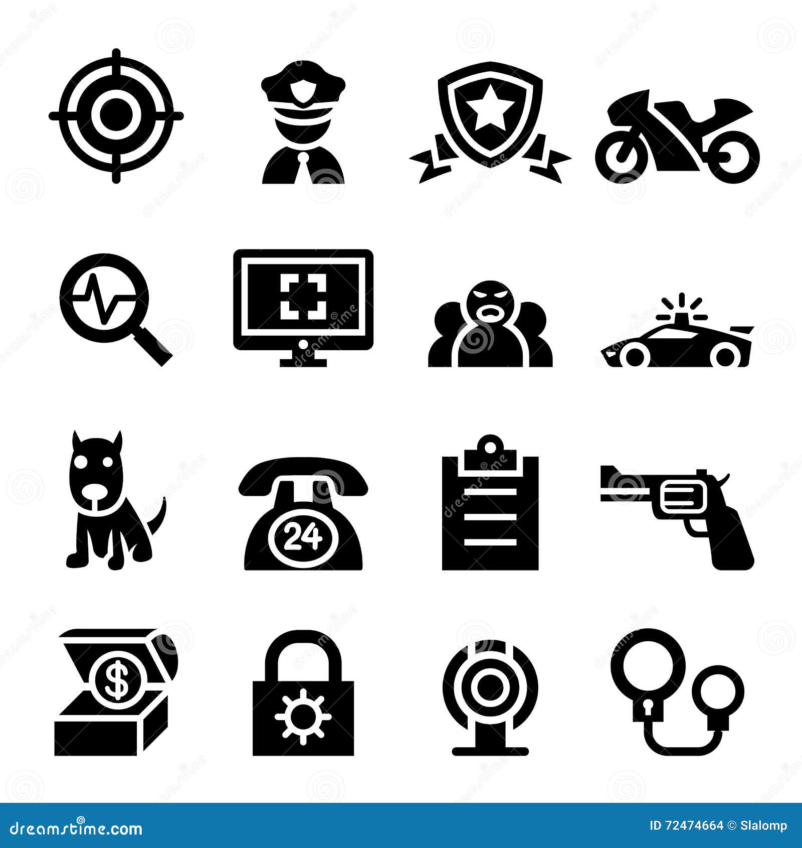 Police Security Guard Vector Set With Fluorescent Safety Vest ... Police Security Guard Vector Set With Fluorescent Safety Vest ...