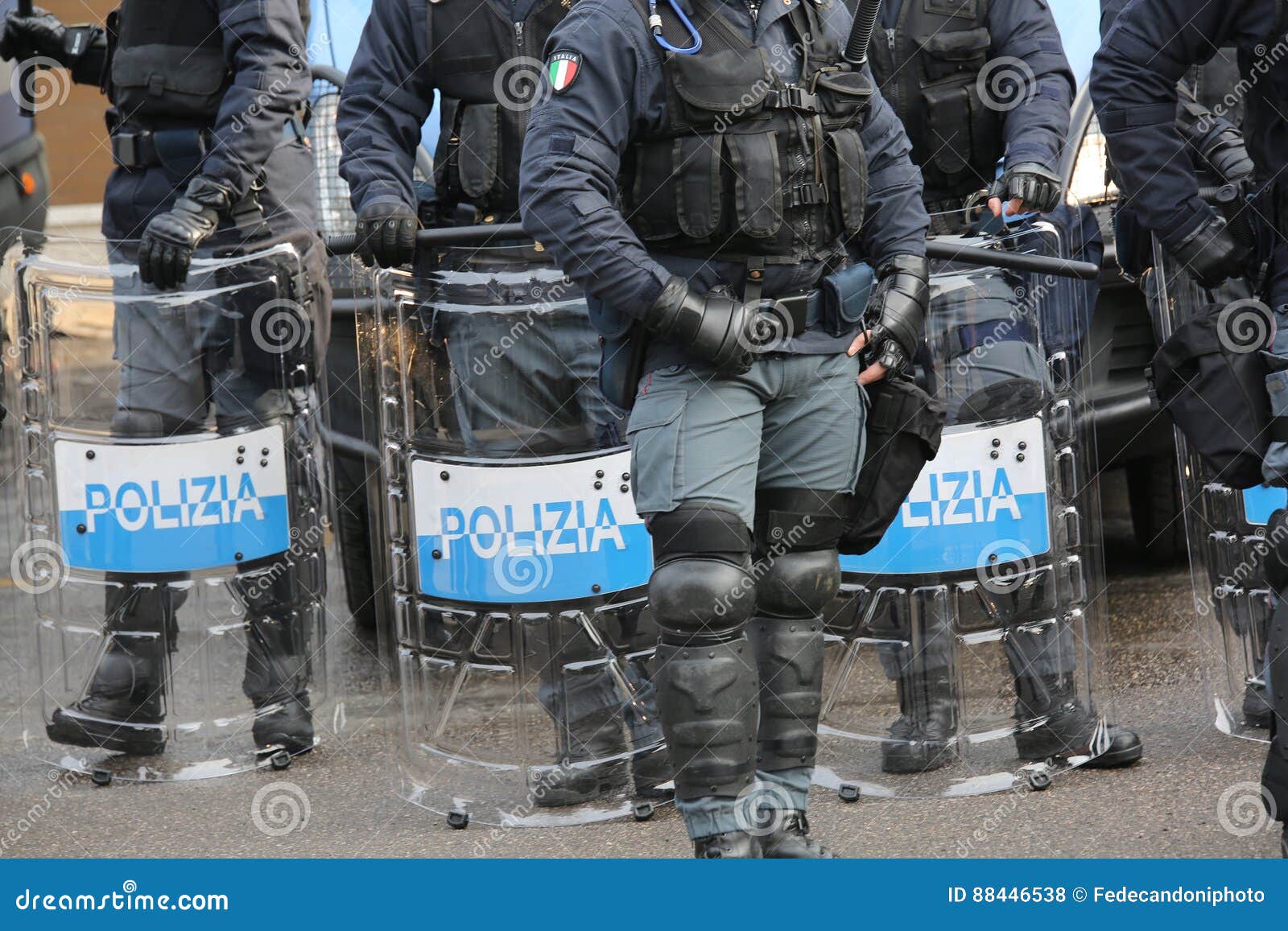 Police with Shields and Riot Gear during the Event in the City Stock ...