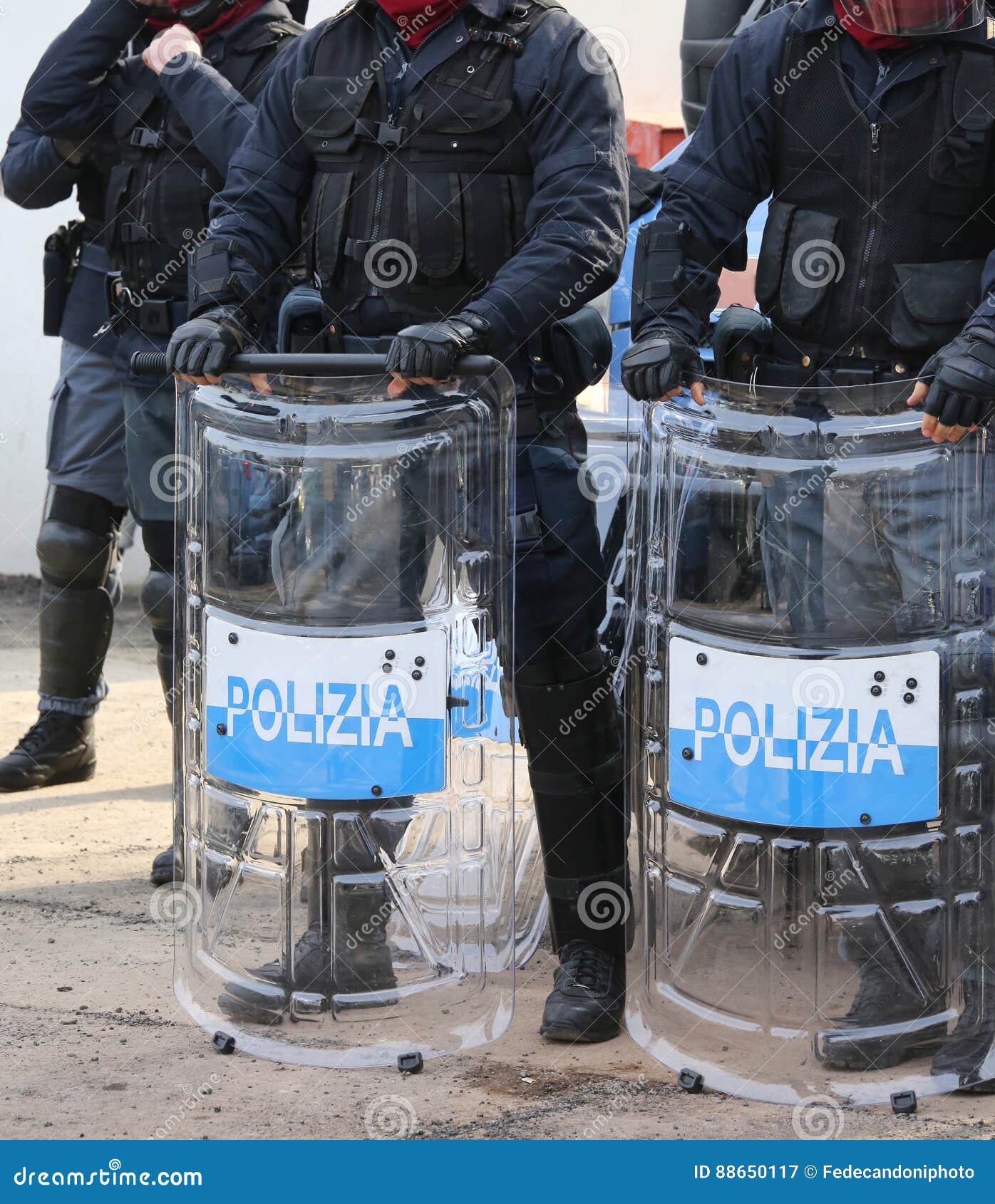 Police with Shields and Riot Gear during the Event in the City Stock ...