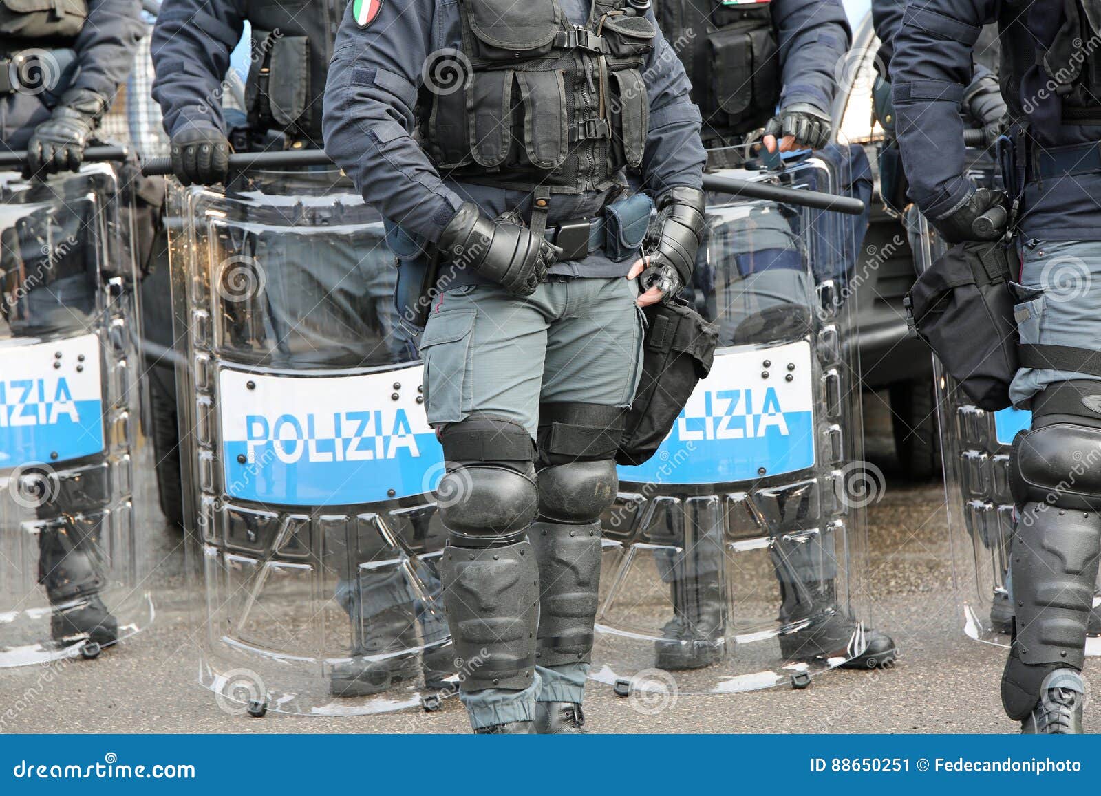 Police with Shields and Riot Gear during the Event in the City Stock ...