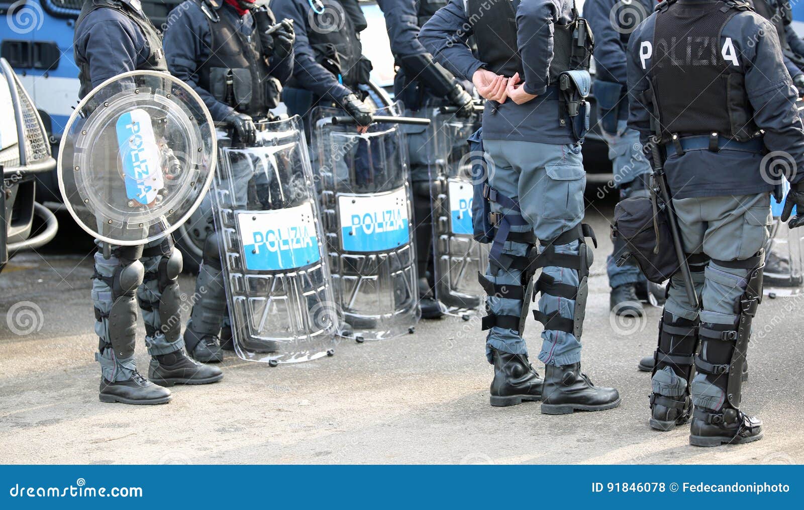 Police with Shields and Riot Gear during the Event in the City Stock ...