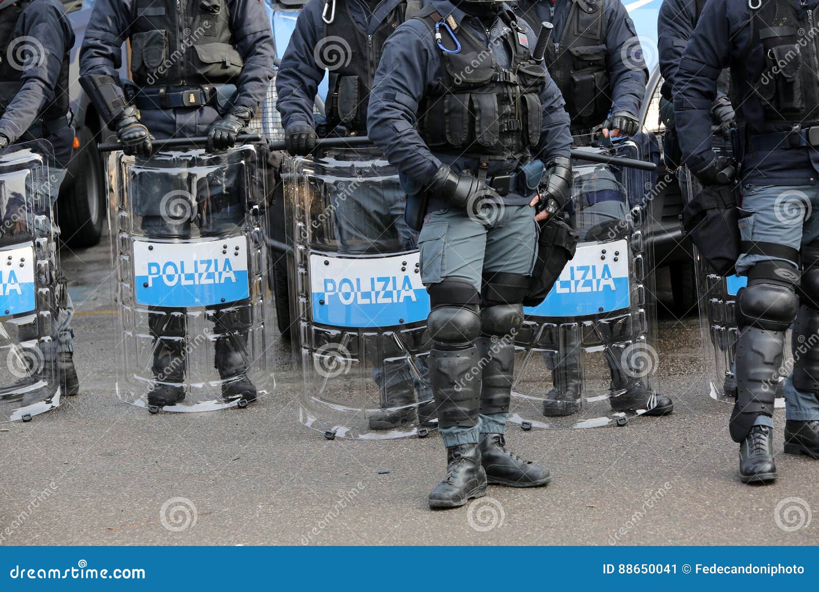 Police with Shields and Riot Gear during the Sporting Event Stock Image ...