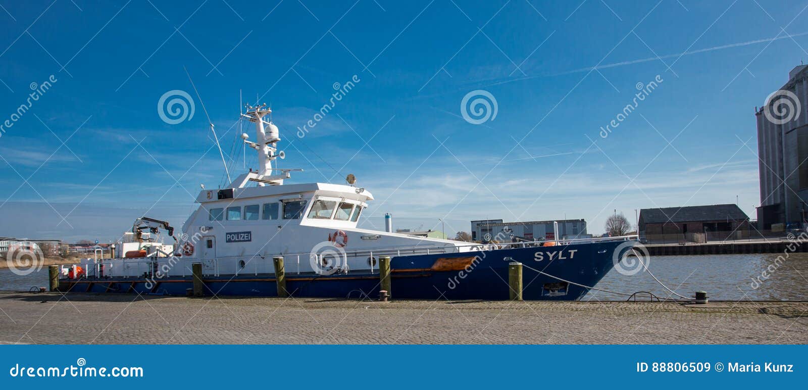 Police Ship in the North Sea Editorial Stock Image - Image of drive ...