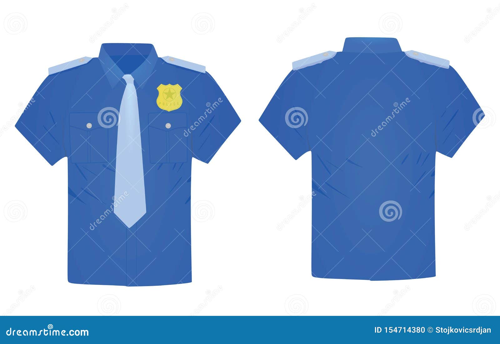 Police Shirt Stock Illustrations – 3,342 Police Shirt Stock ...