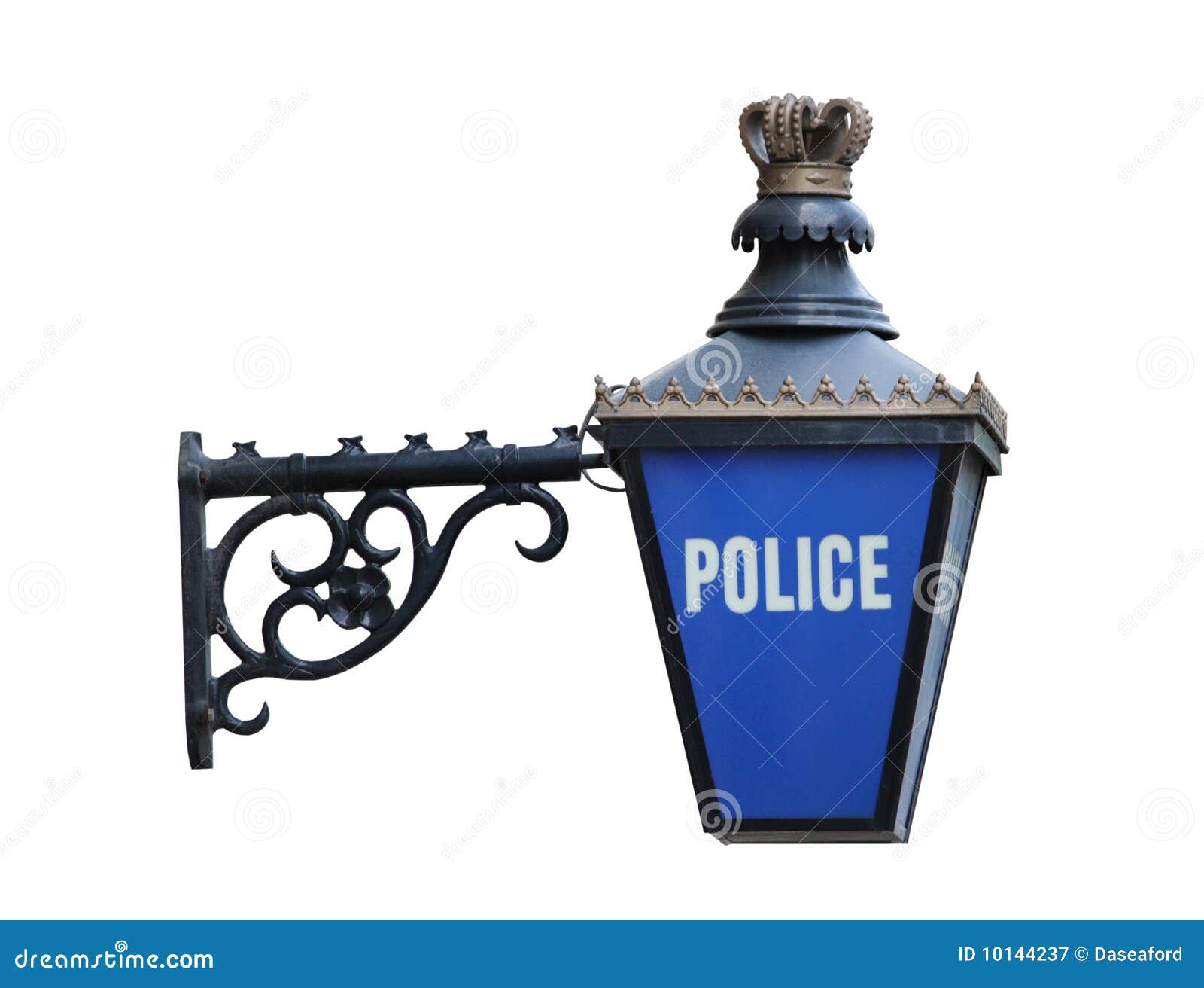 Police Sign. stock image. Image of building, symbol, glass - 10144237