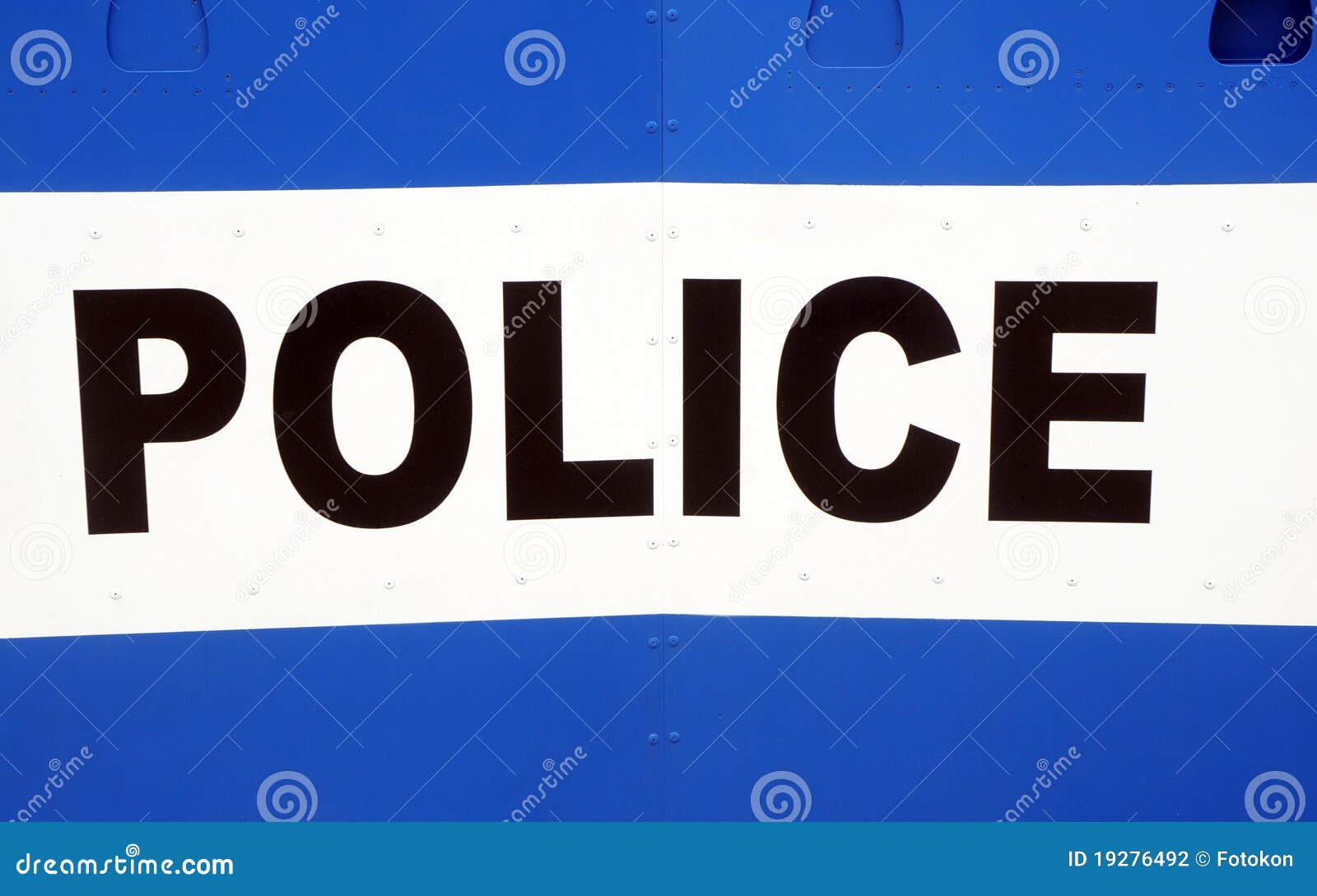 Police sign stock photo. Image of word, force, patrol - 19276492