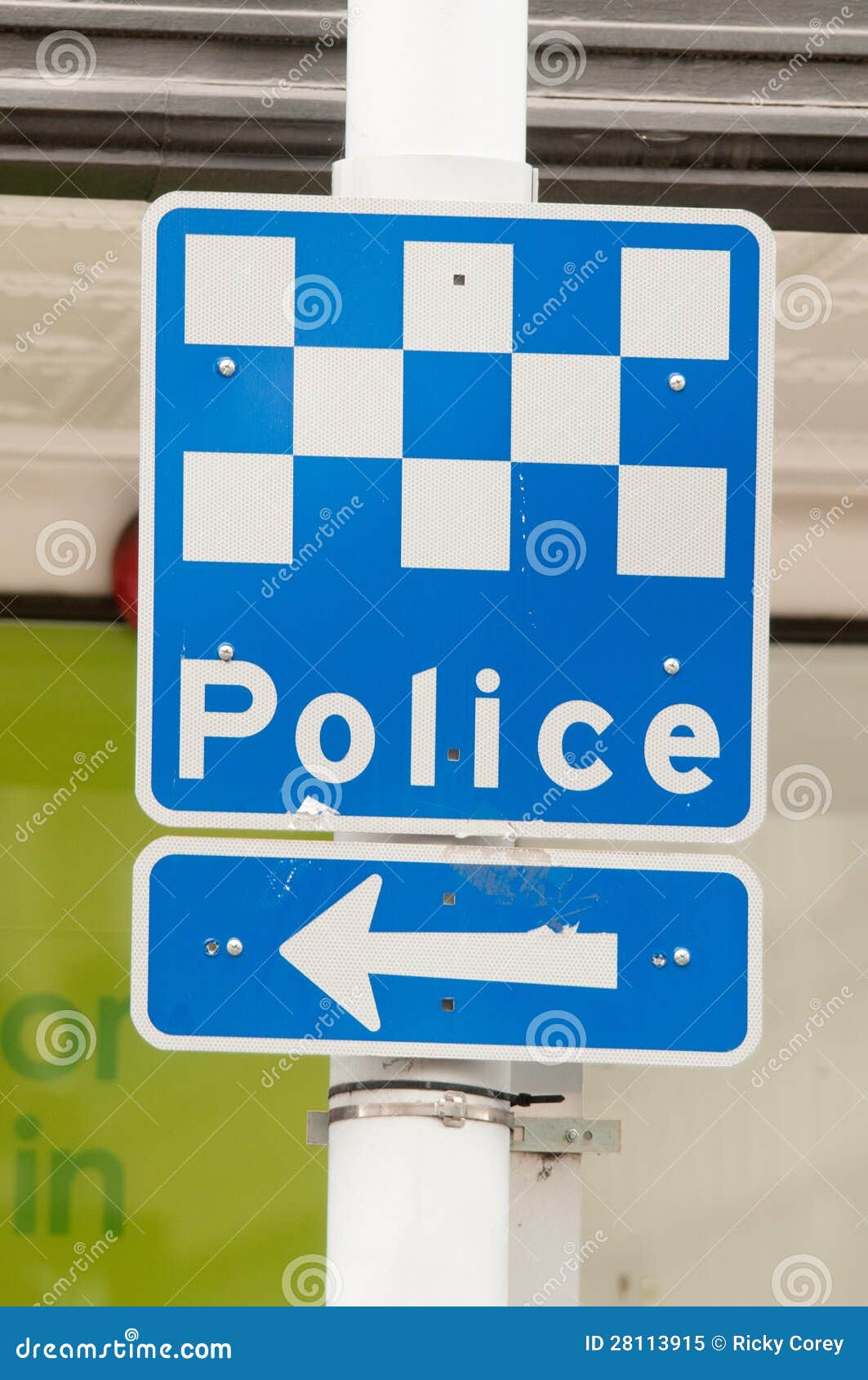 Police sign stock image. Image of metal, sign, outdoors - 28113915
