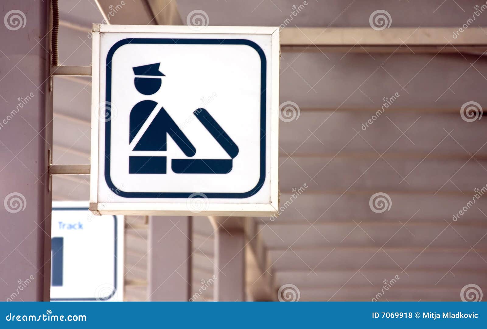 Police sign stock photo. Image of danger, sign, baggage - 7069918