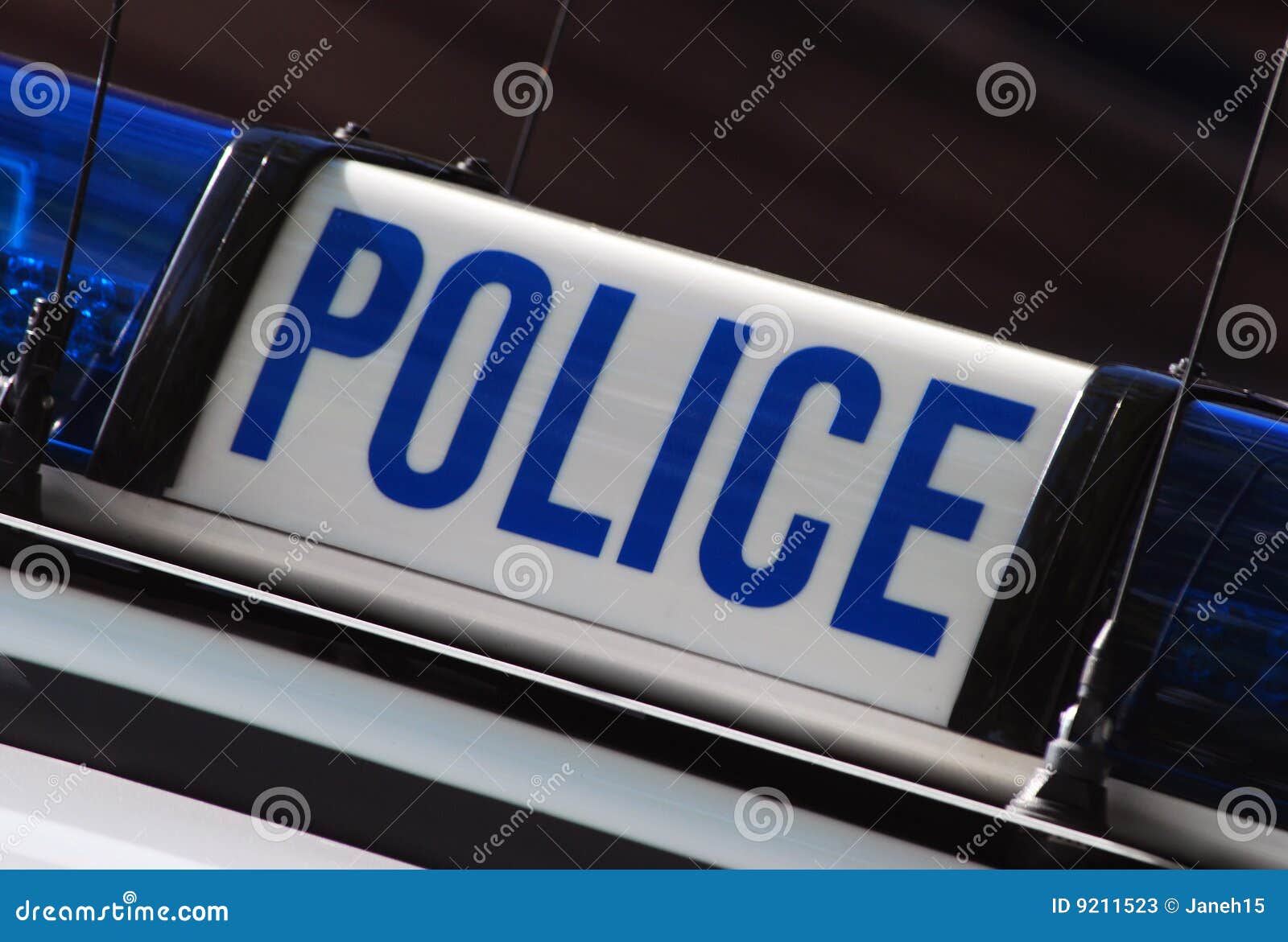 Police sign stock image. Image of symbol, lights, investigate - 9211523