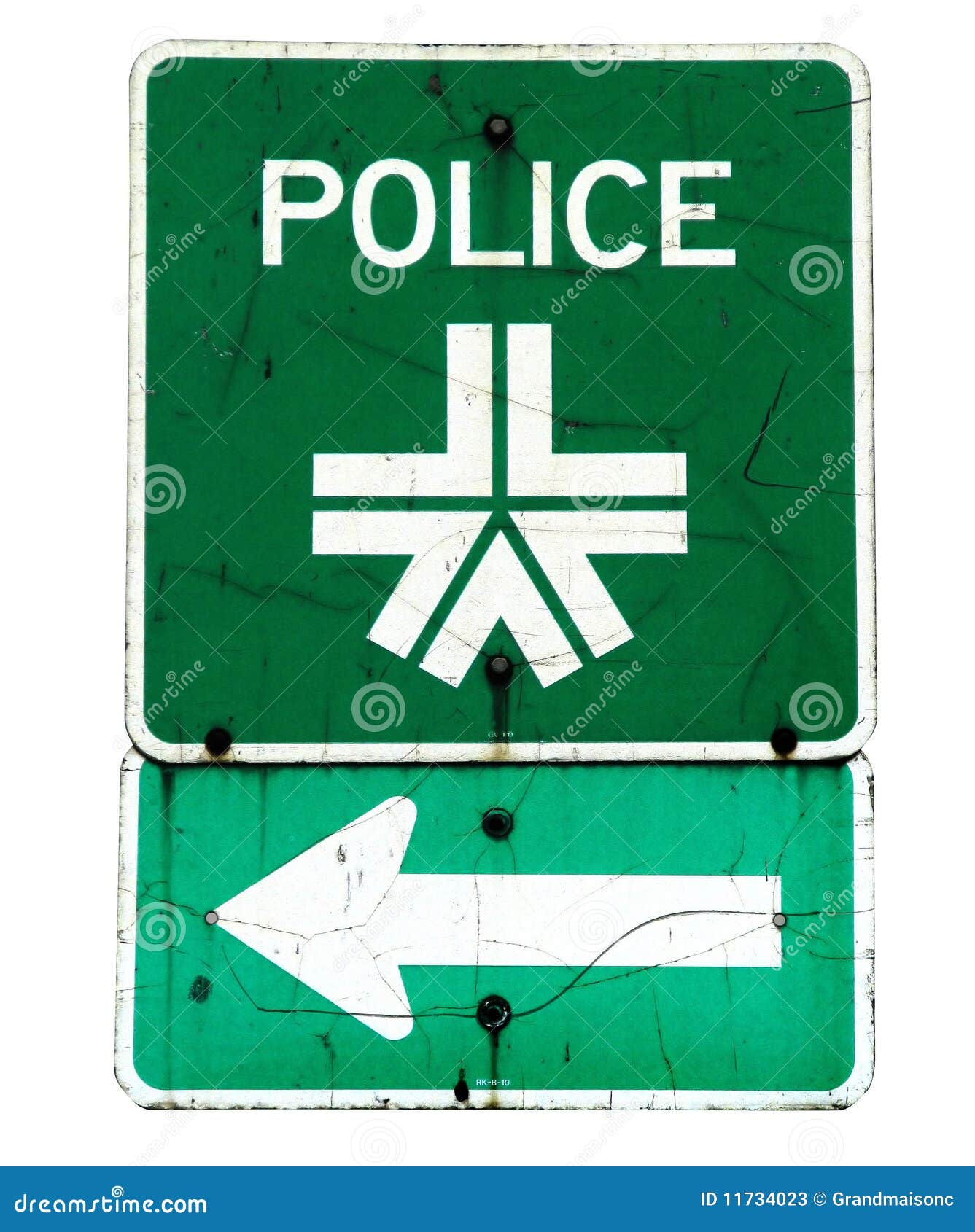 Police Sign And Arrow Royalty-Free Stock Photo | CartoonDealer.com ...