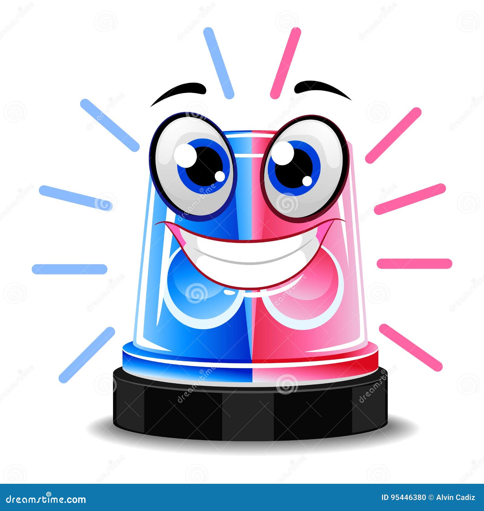 Police Siren Vector Illustration | CartoonDealer.com #48474992