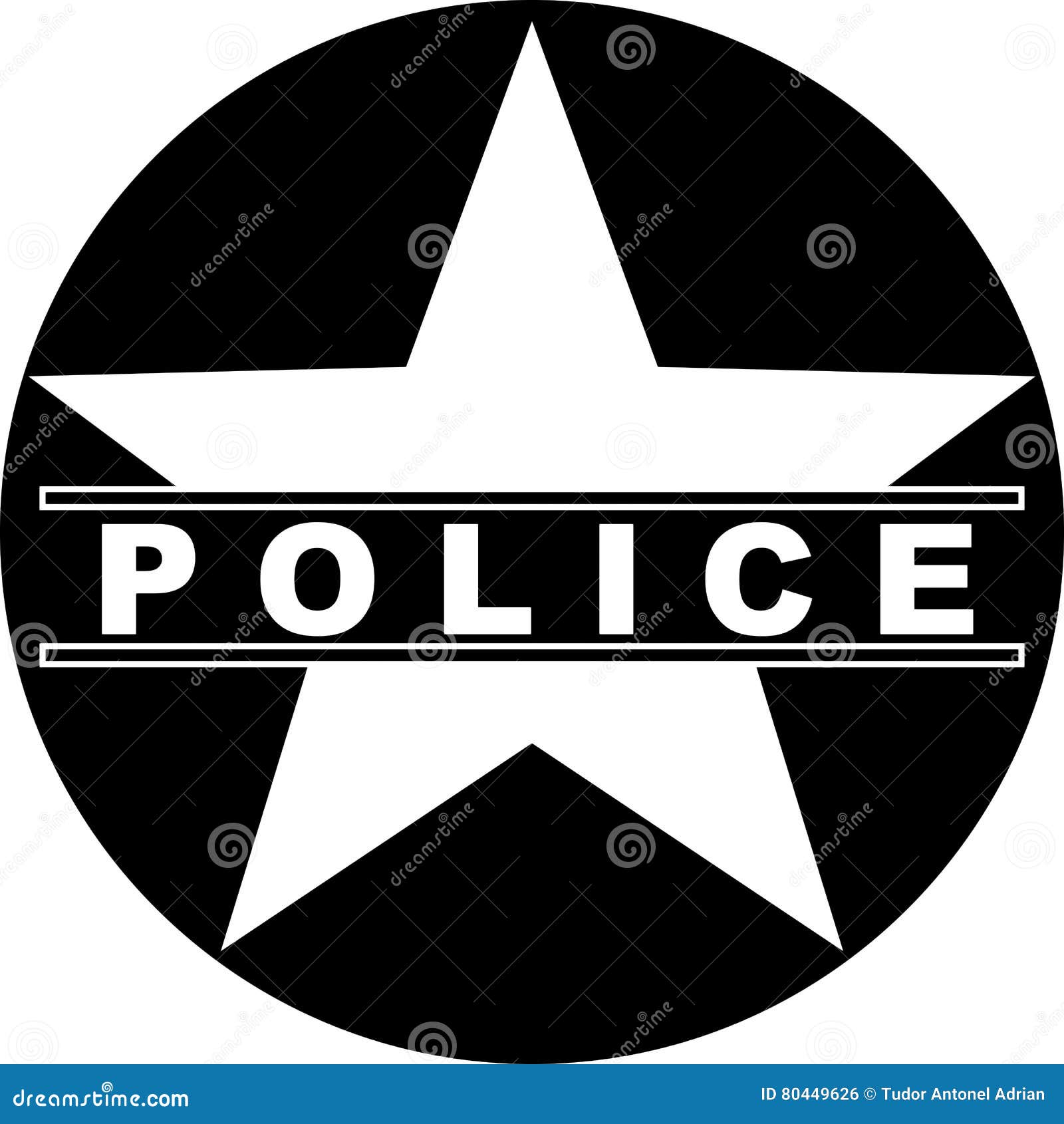 Police Star Symbol Royalty-Free Stock Photo | CartoonDealer.com #80449485
