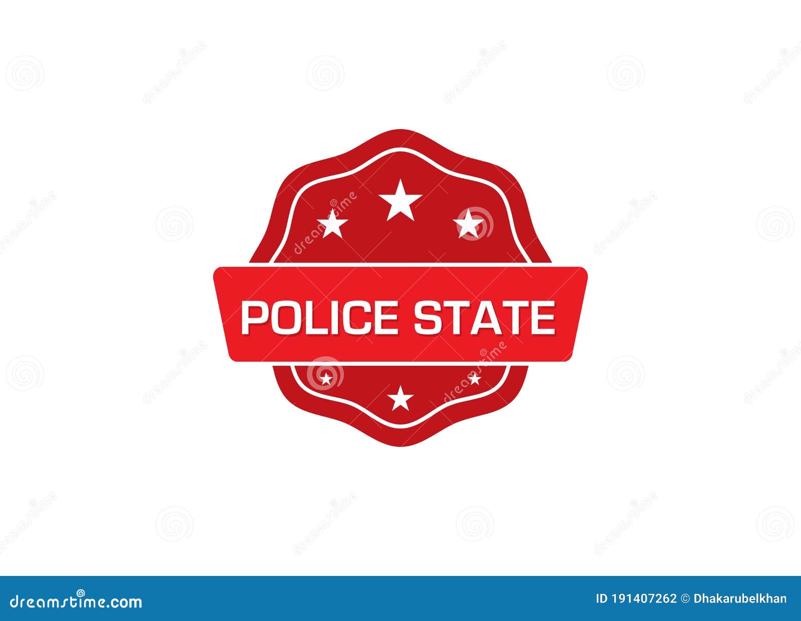 Police State Label Sticker, Police State Badge Sign Stock Vector ...