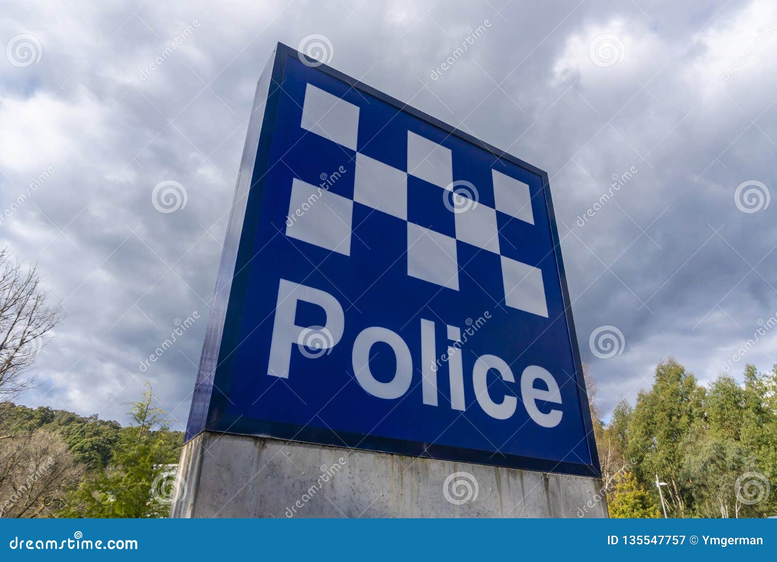 Police Station Sign in Australia Stock Image - Image of department ...