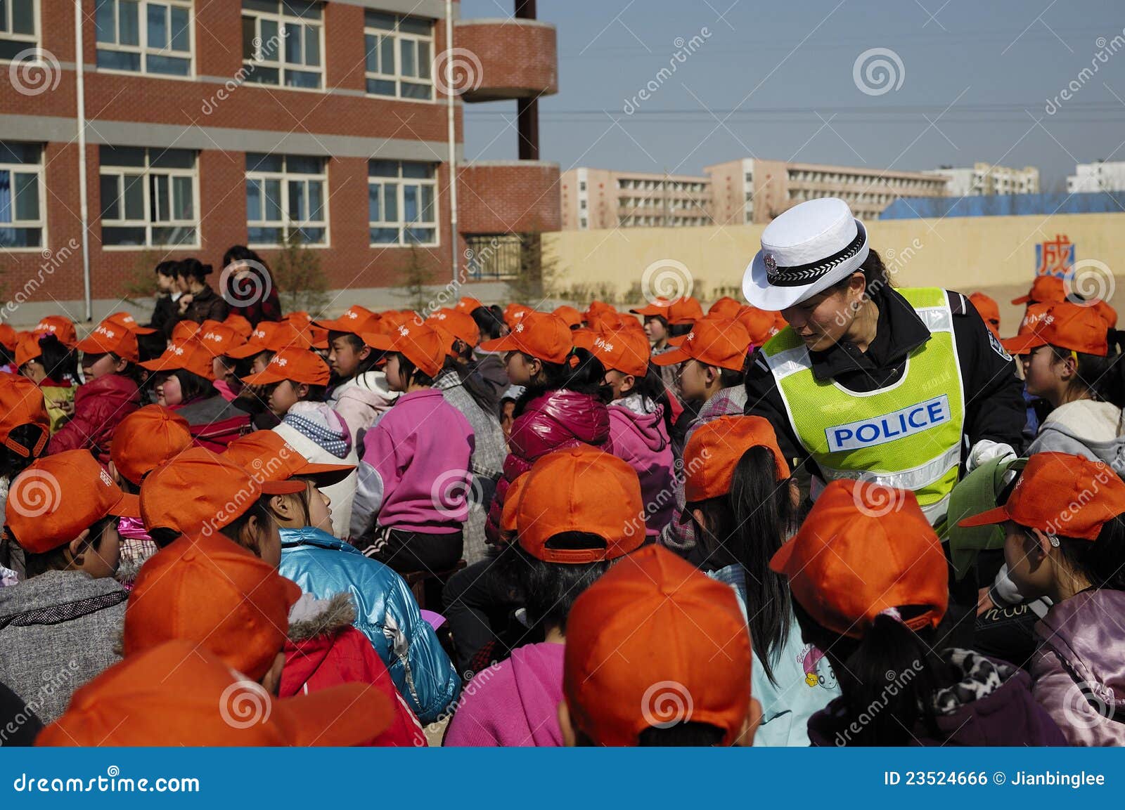 Police and students editorial photo. Image of active - 23524666