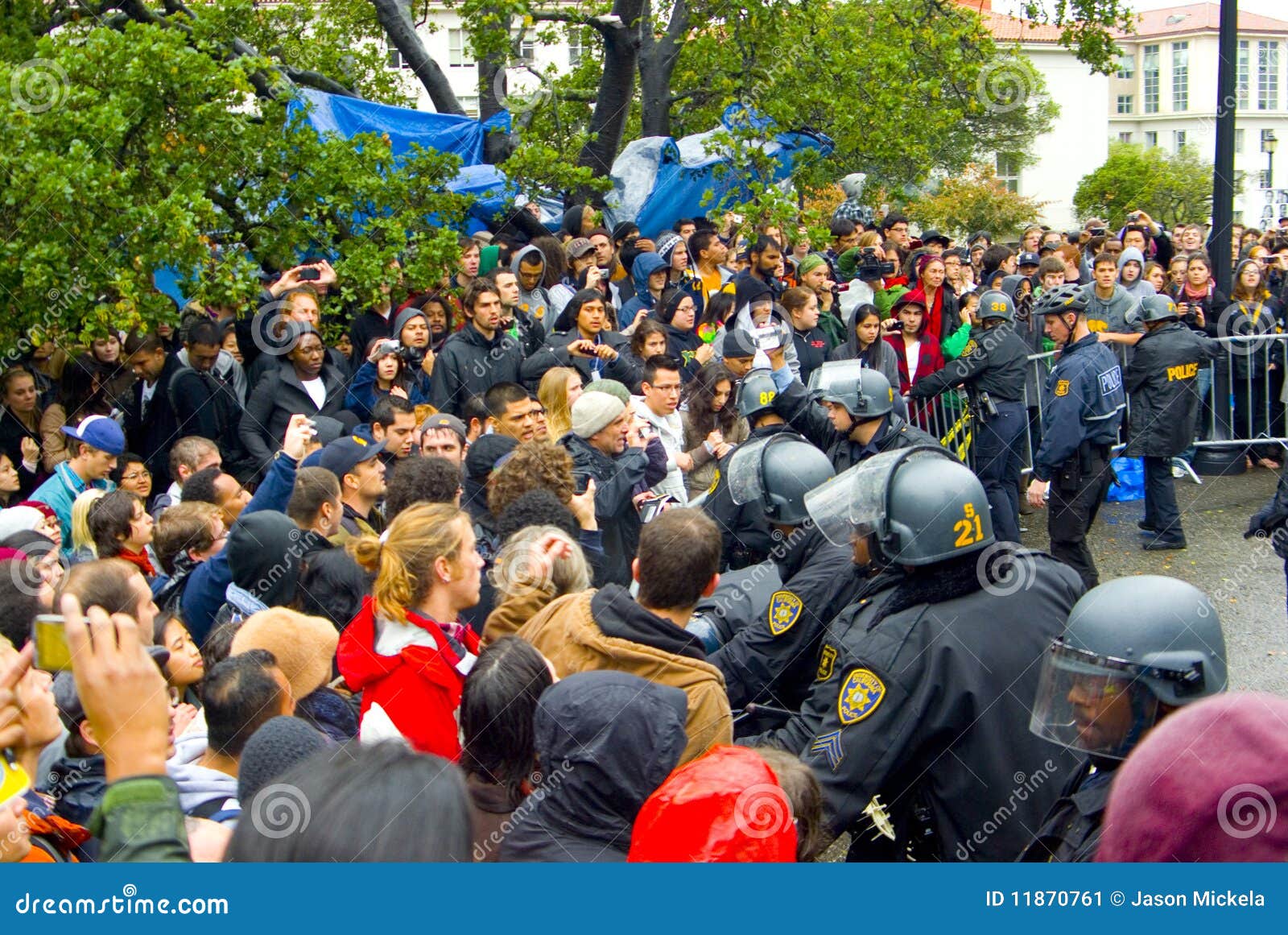 Police and Students Clash editorial photo. Image of picket - 11870761