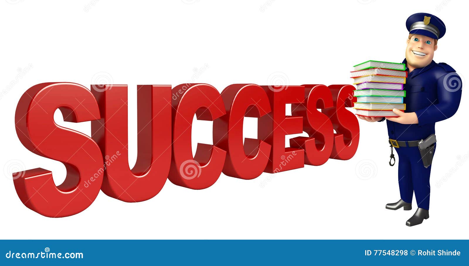 Police Stack Money Shape Cartoon On Table Vector Illustration ...