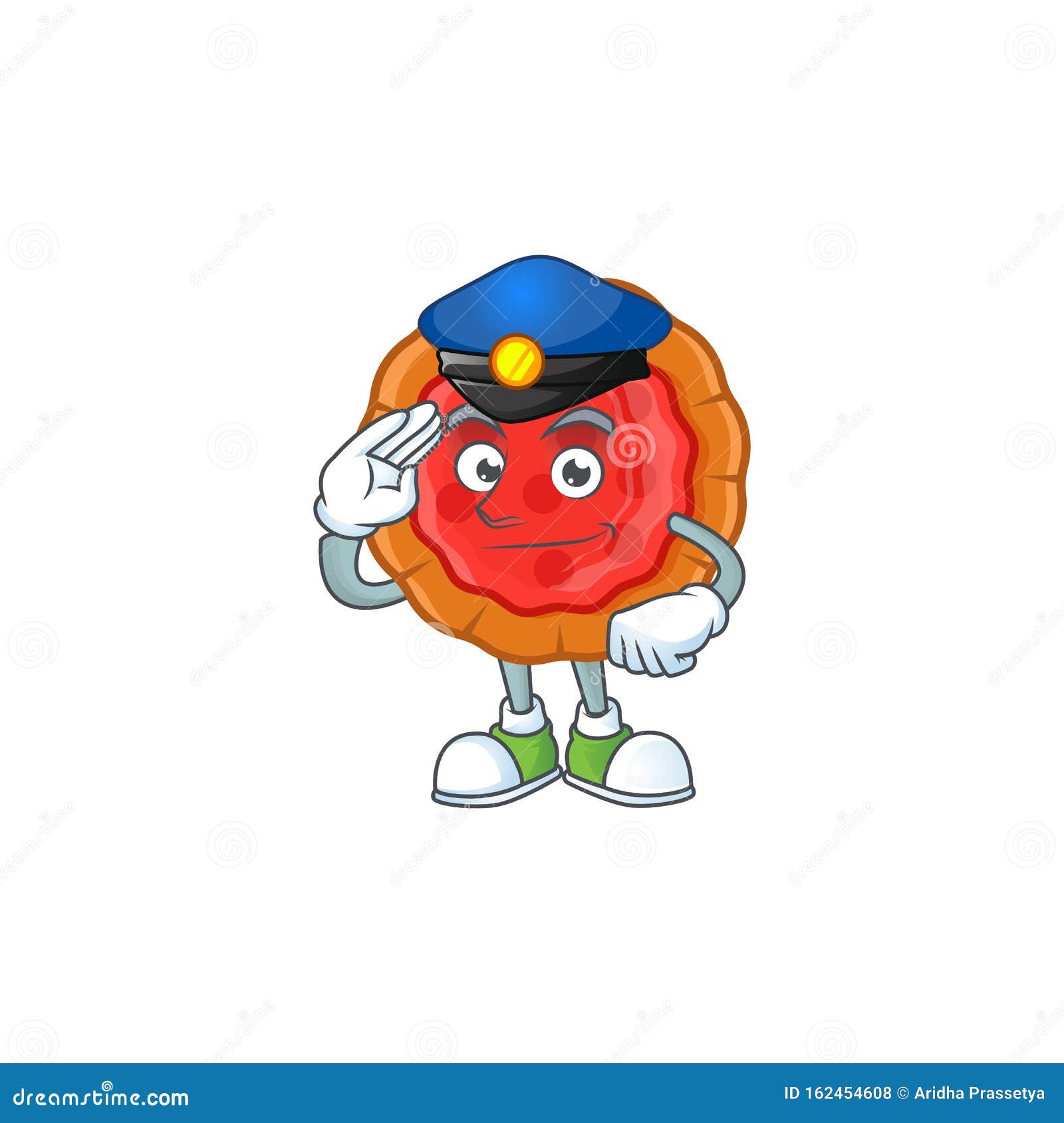 Police Sweet Cherry Pie for Dessert Cake. Stock Vector - Illustration ...