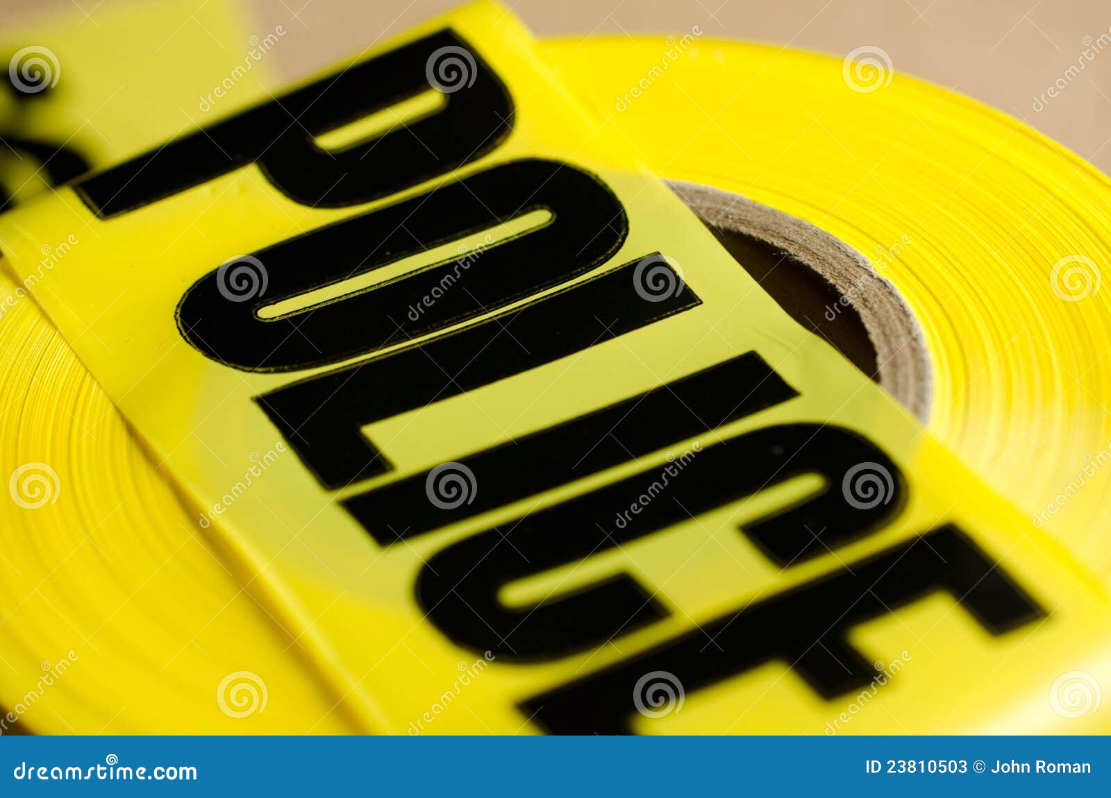 Police Tape stock image. Image of police, warning, depth - 23810503
