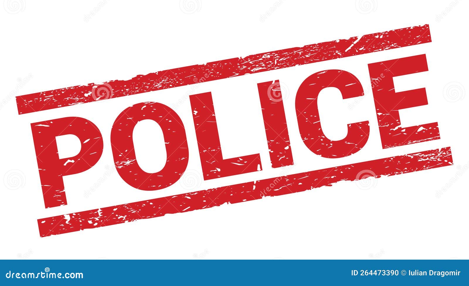POLICE Text on Red Rectangle Stamp Sign Stock Illustration ...