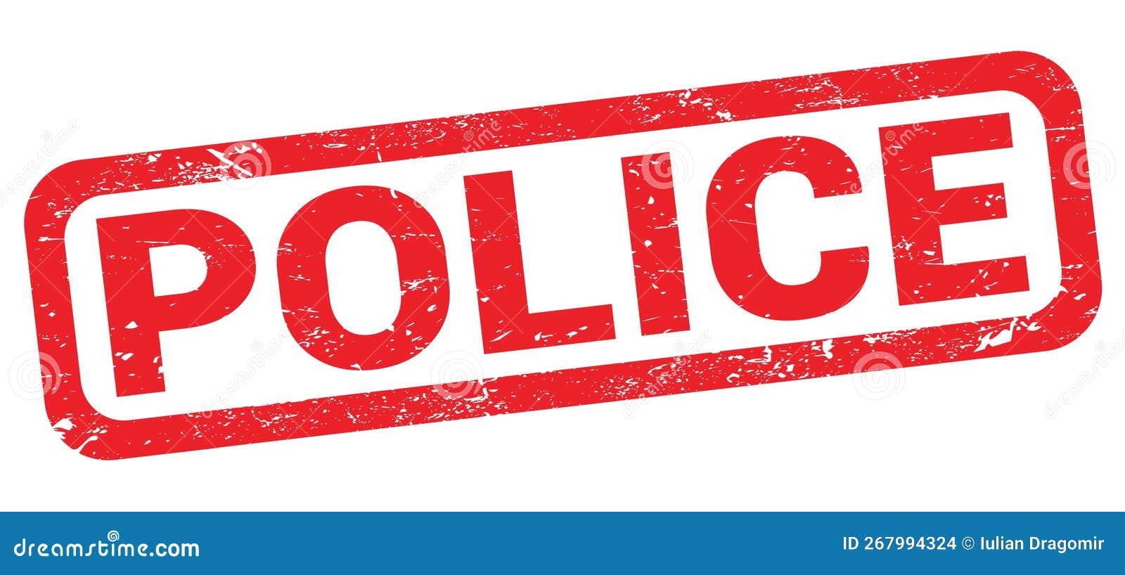 POLICE Text Written on Red Rectangle Stamp Stock Illustration ...