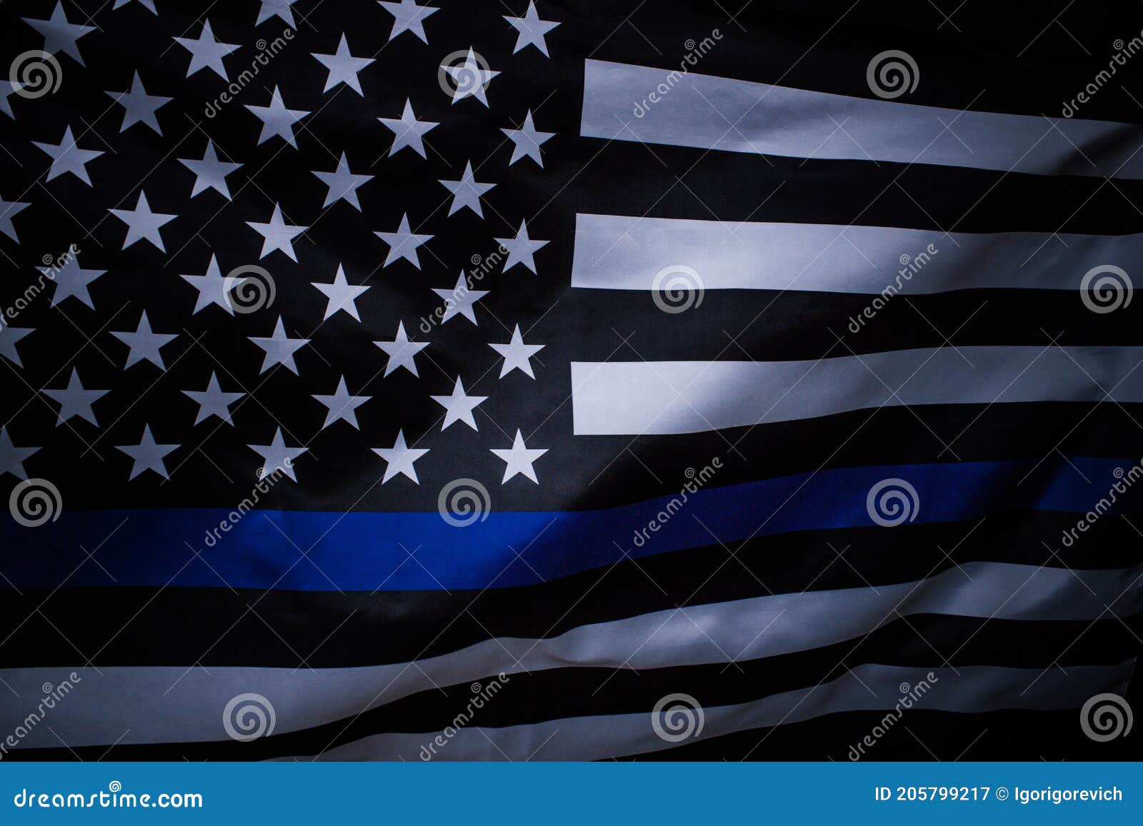 Thin Blue Line Wallpaper