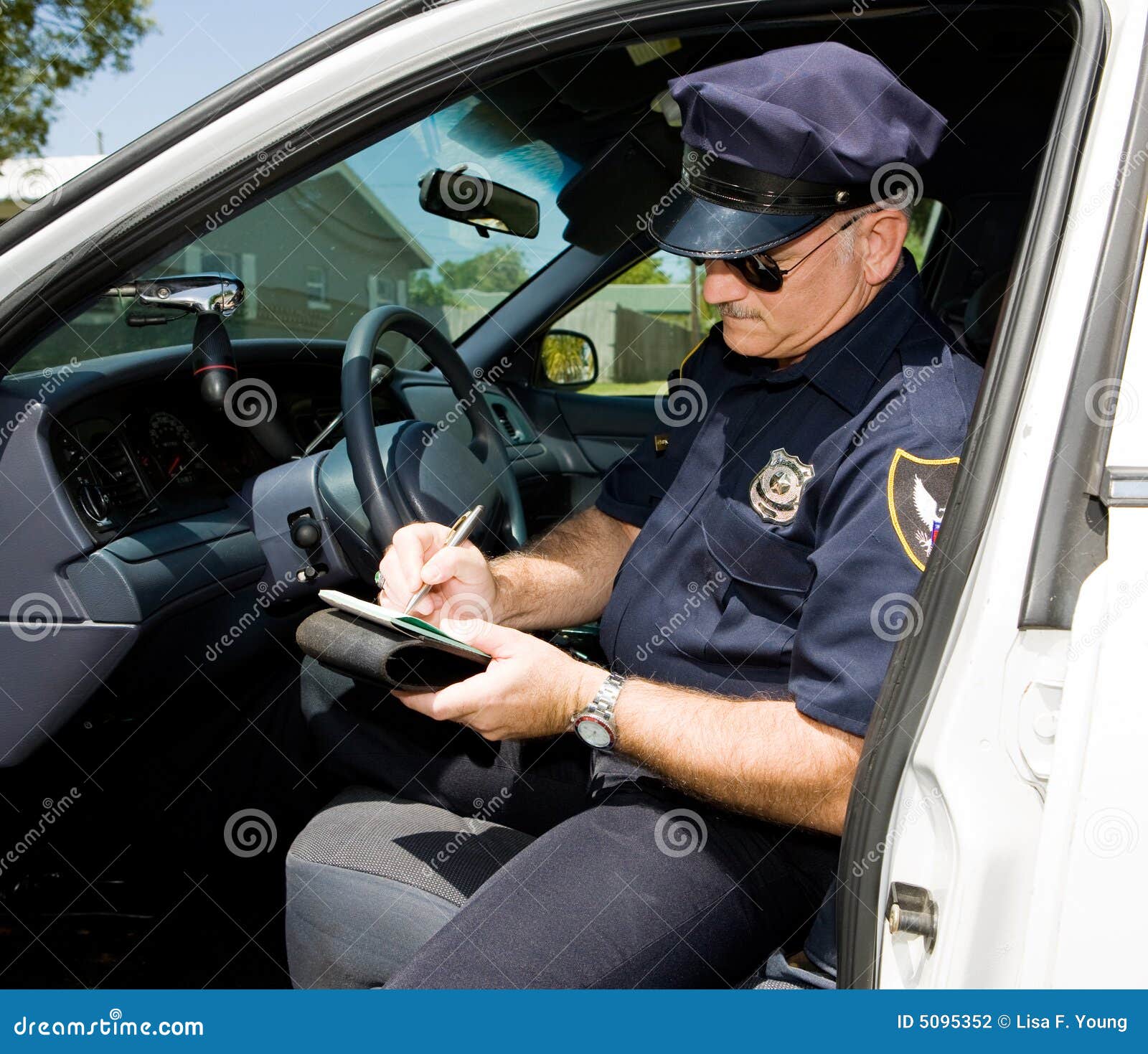 Police - Time for a Ticket stock photo. Image of police - 5095352