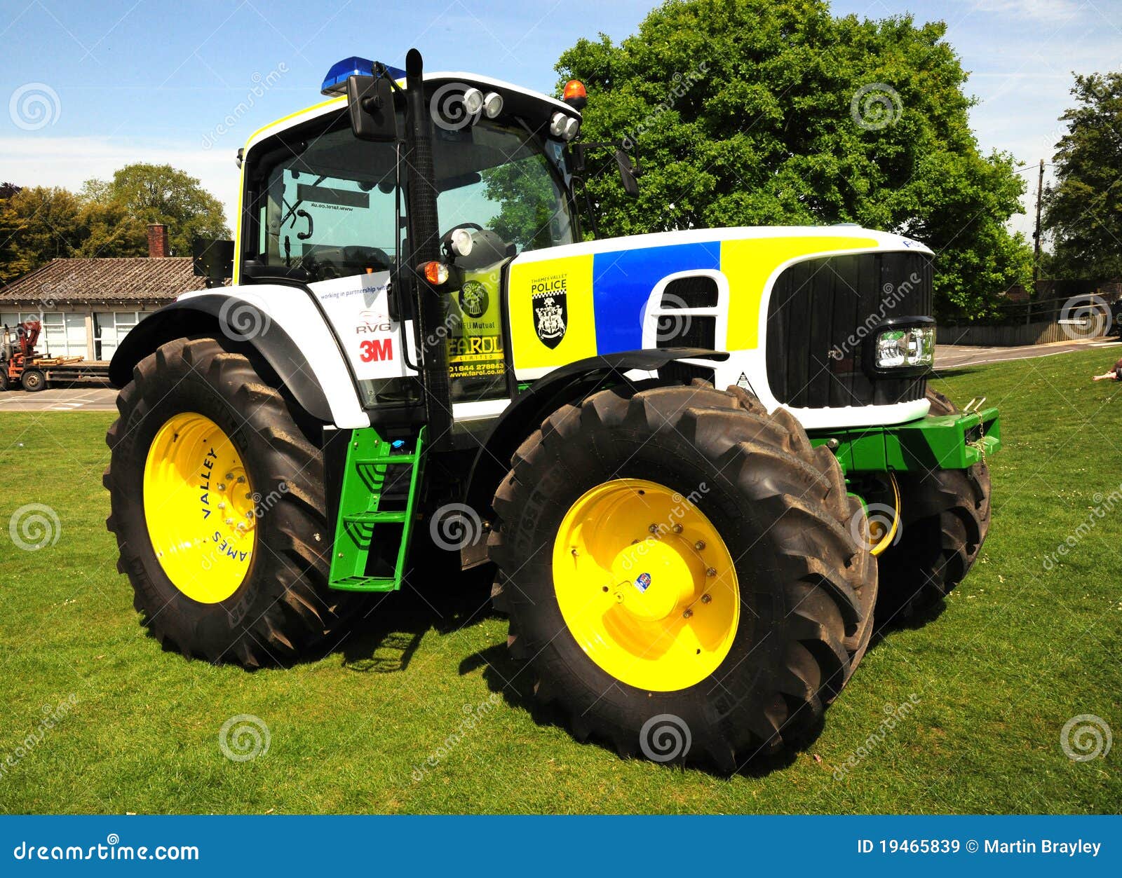 Police Tractor. editorial stock image. Image of farming - 19465839