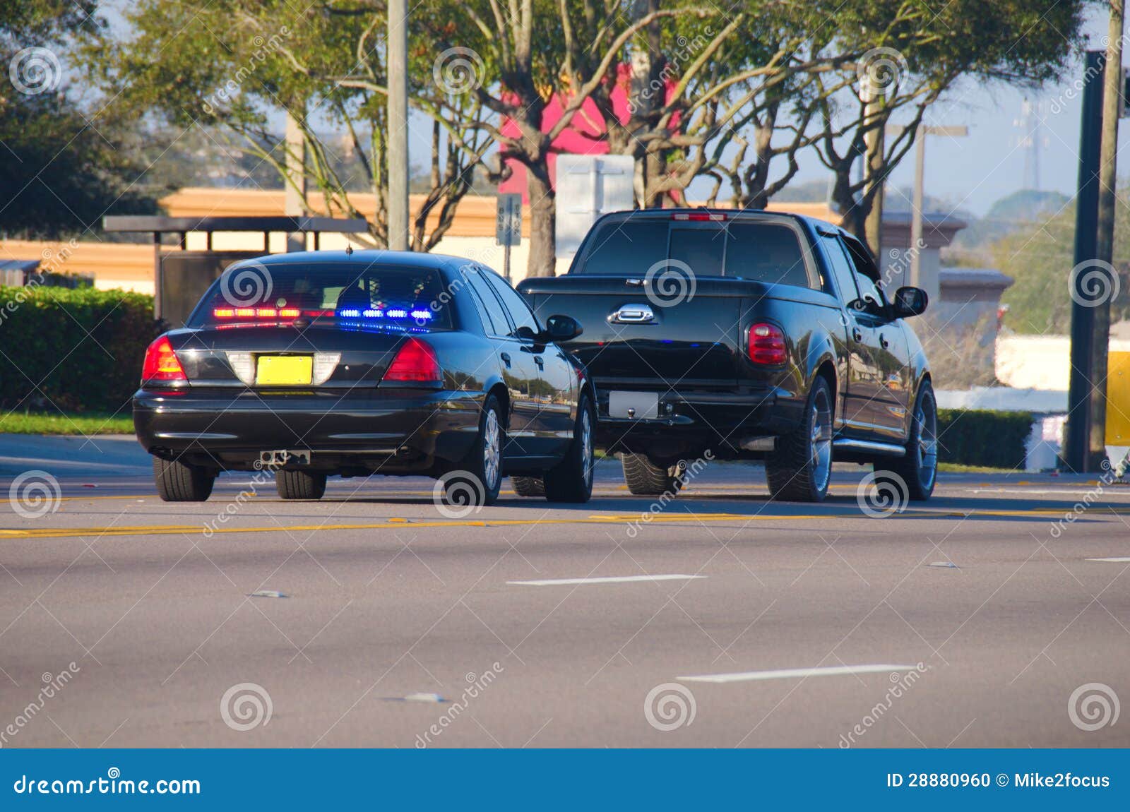 Police Traffic Stop Stock Photo - Image: 28880960