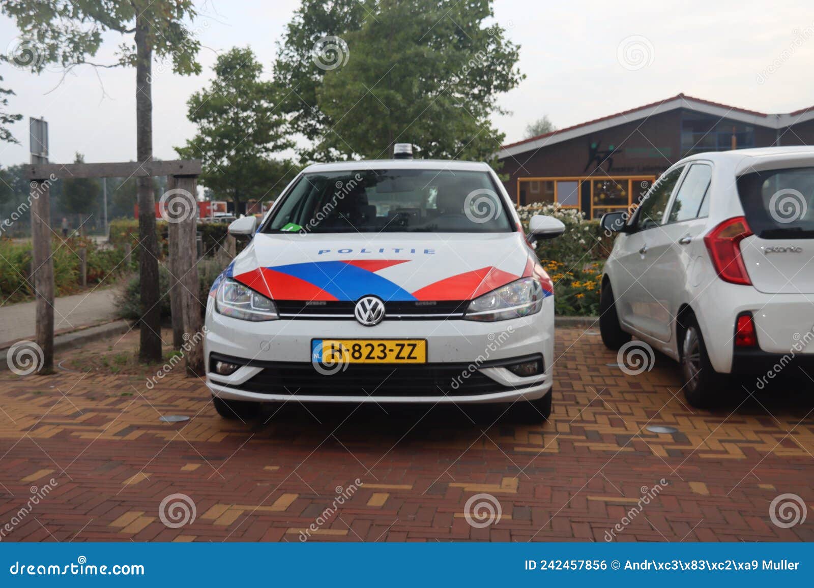 Police Vehicle Parked in Moordrecht for Routine Check Editorial Photo ...
