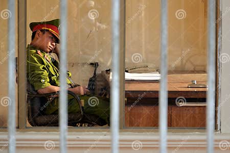 Police in Vietnam editorial image. Image of country, court - 27428100