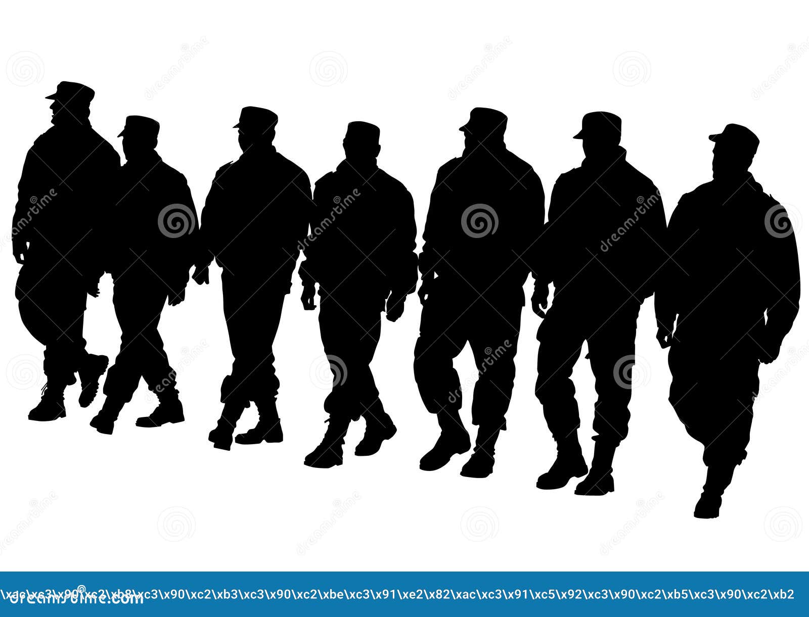 Police walk stock vector. Illustration of authority, male - 24630663