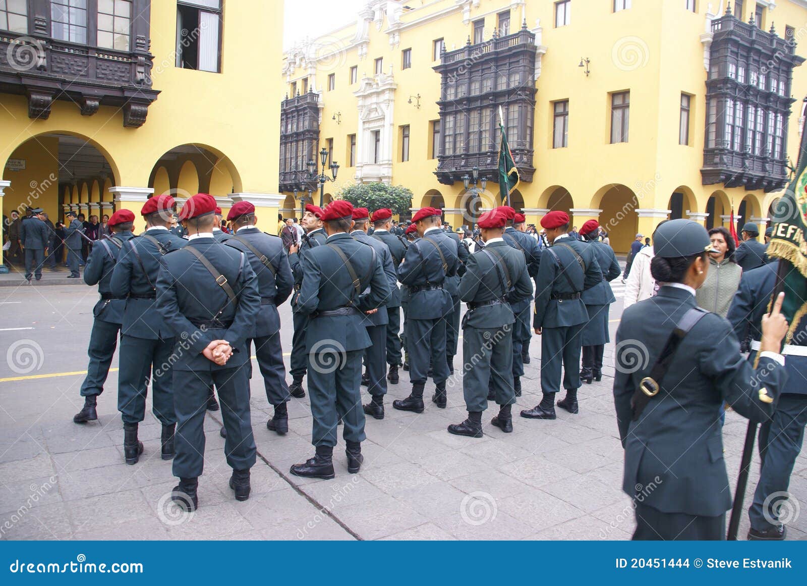 Police watching a parade editorial stock image. Image of people - 20451444