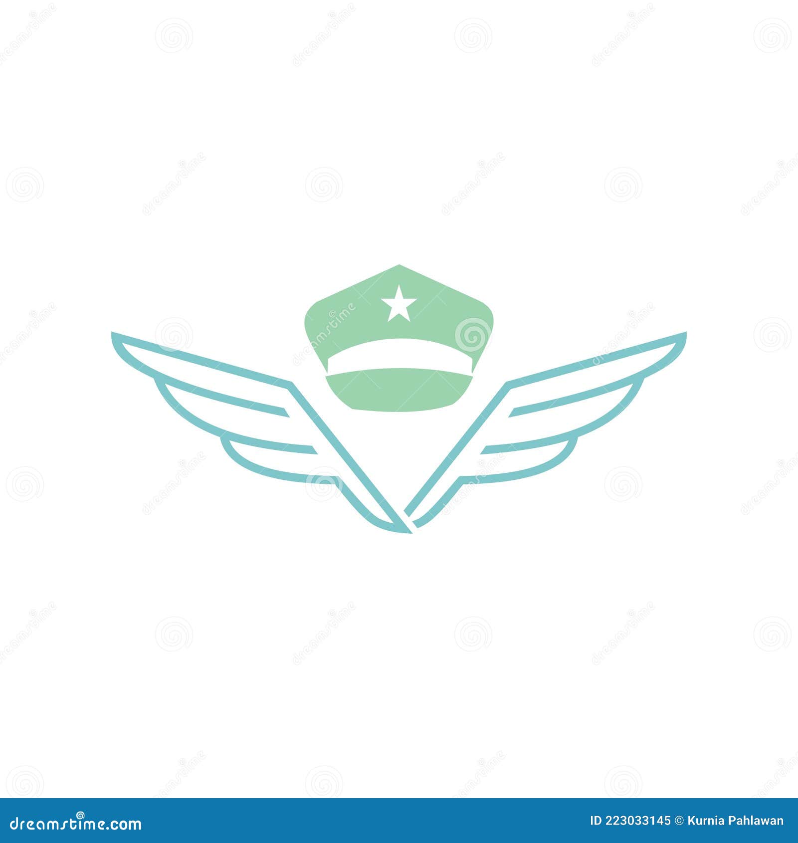 Police Wing Logo , Army Logo Vector Stock Illustration - Illustration ...