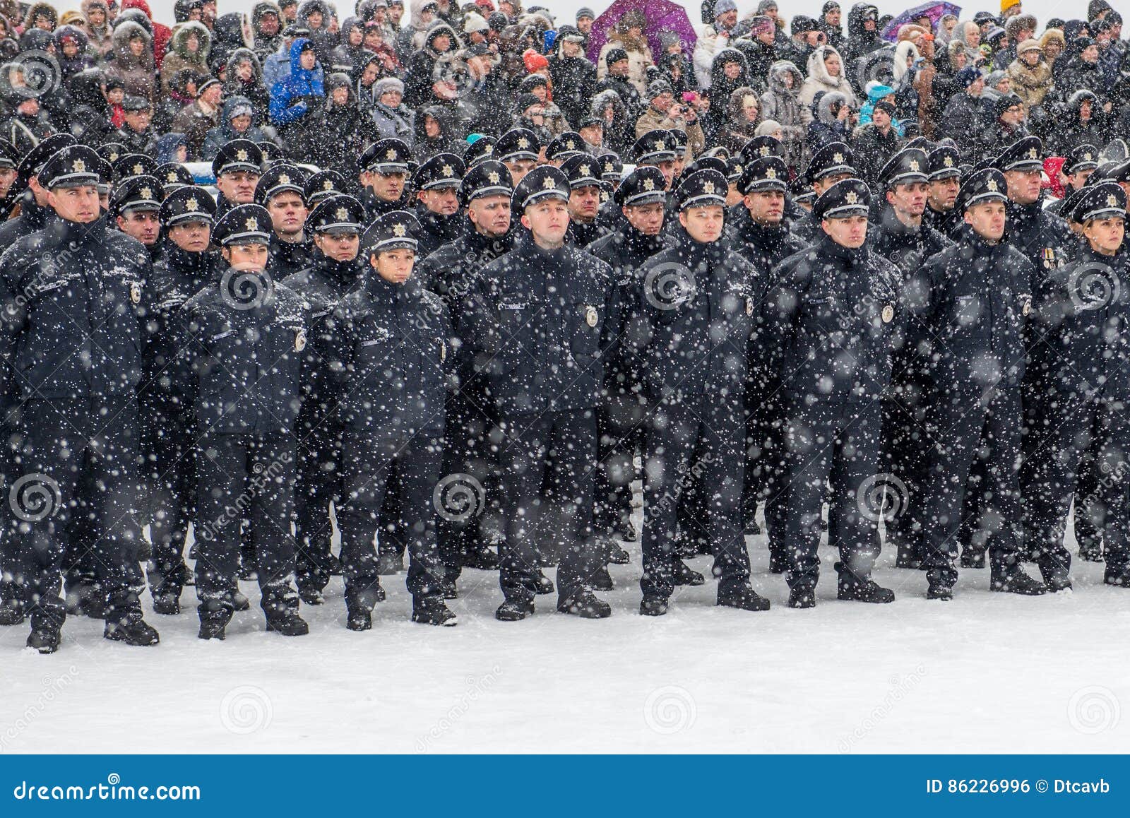 Police editorial photo. Image of police, winter, guard - 86226996