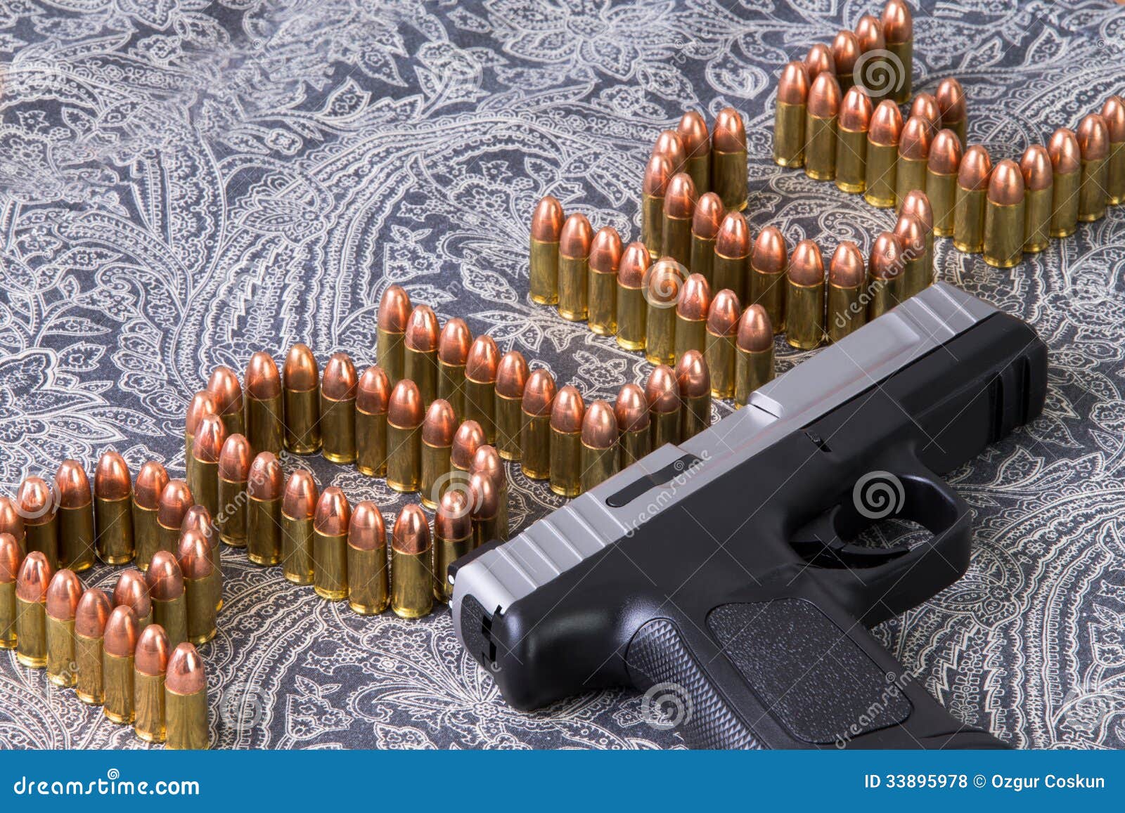 Police Writing with Bullets Stock Photo - Image of death, danger: 33895978