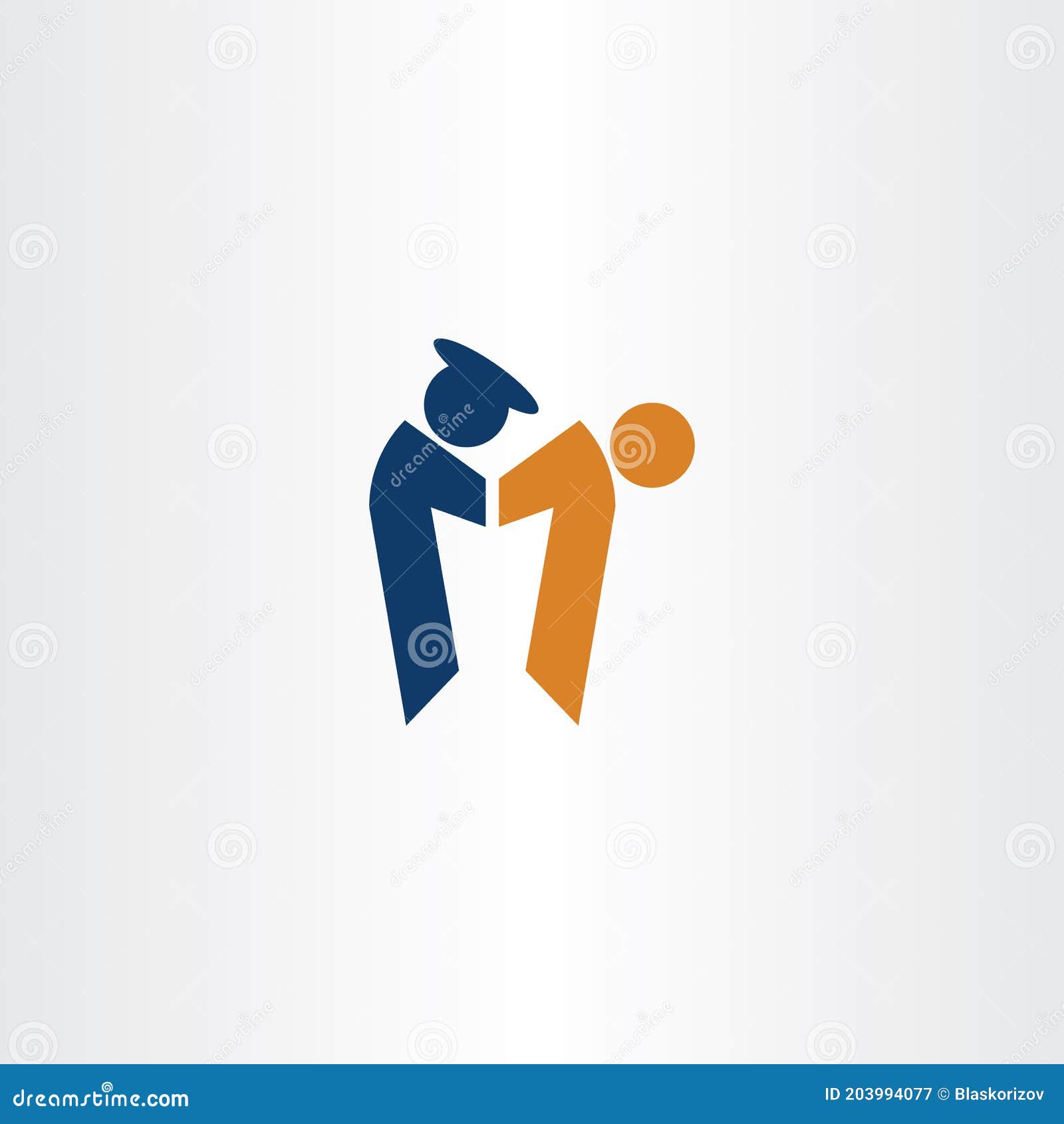 Policeman Arrest Criminal Vector Icon Logo Stock Vector - Illustration ...