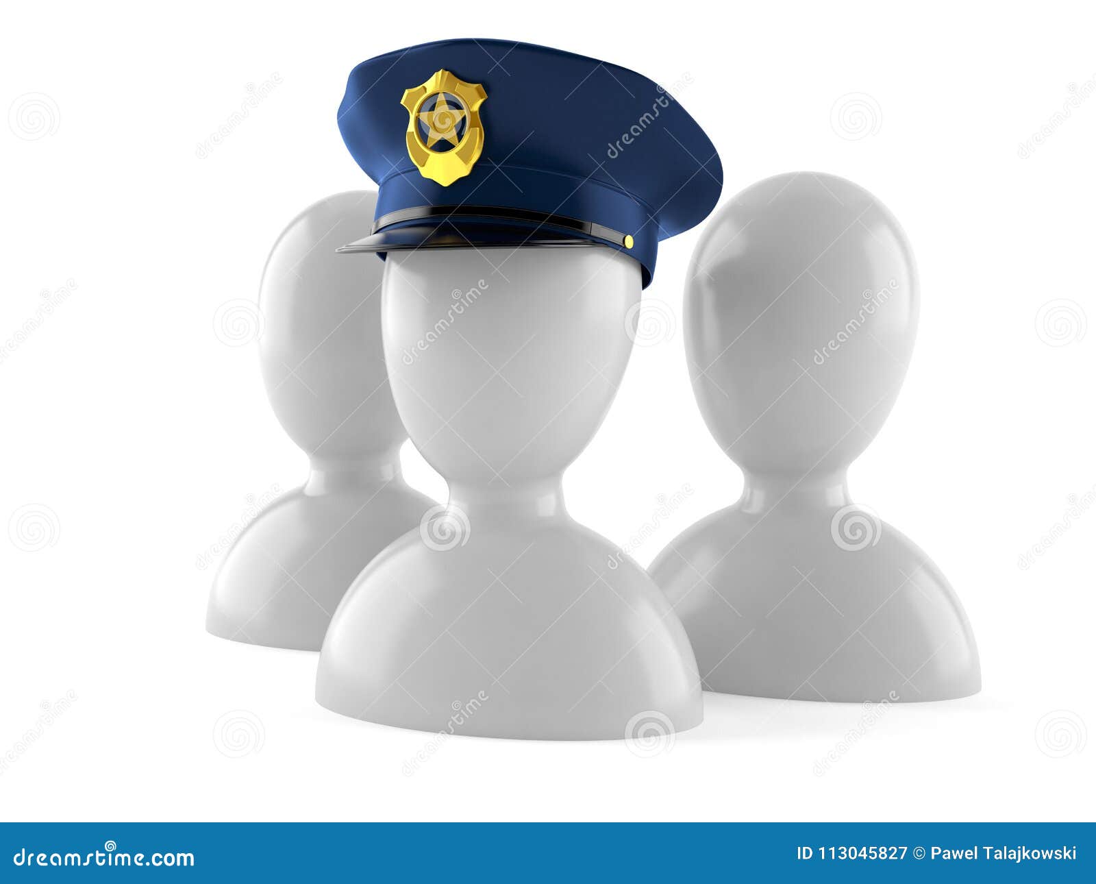 Policeman concept stock illustration. Illustration of control - 113045827